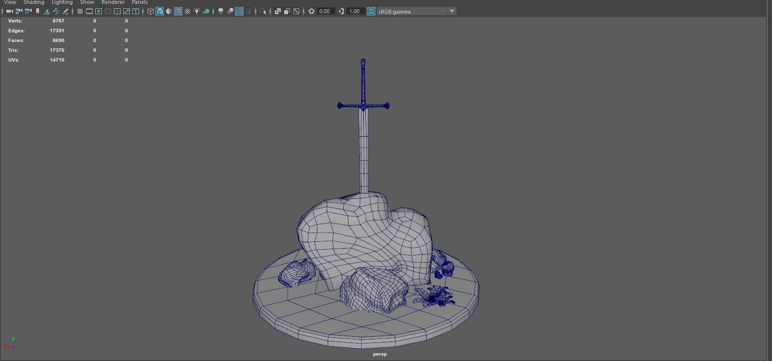 Sword in stone 3D model 3D printable | CGTrader