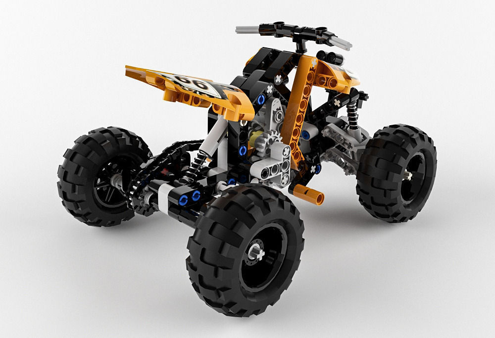 Lego Technic Quad Bike 3D model | CGTrader
