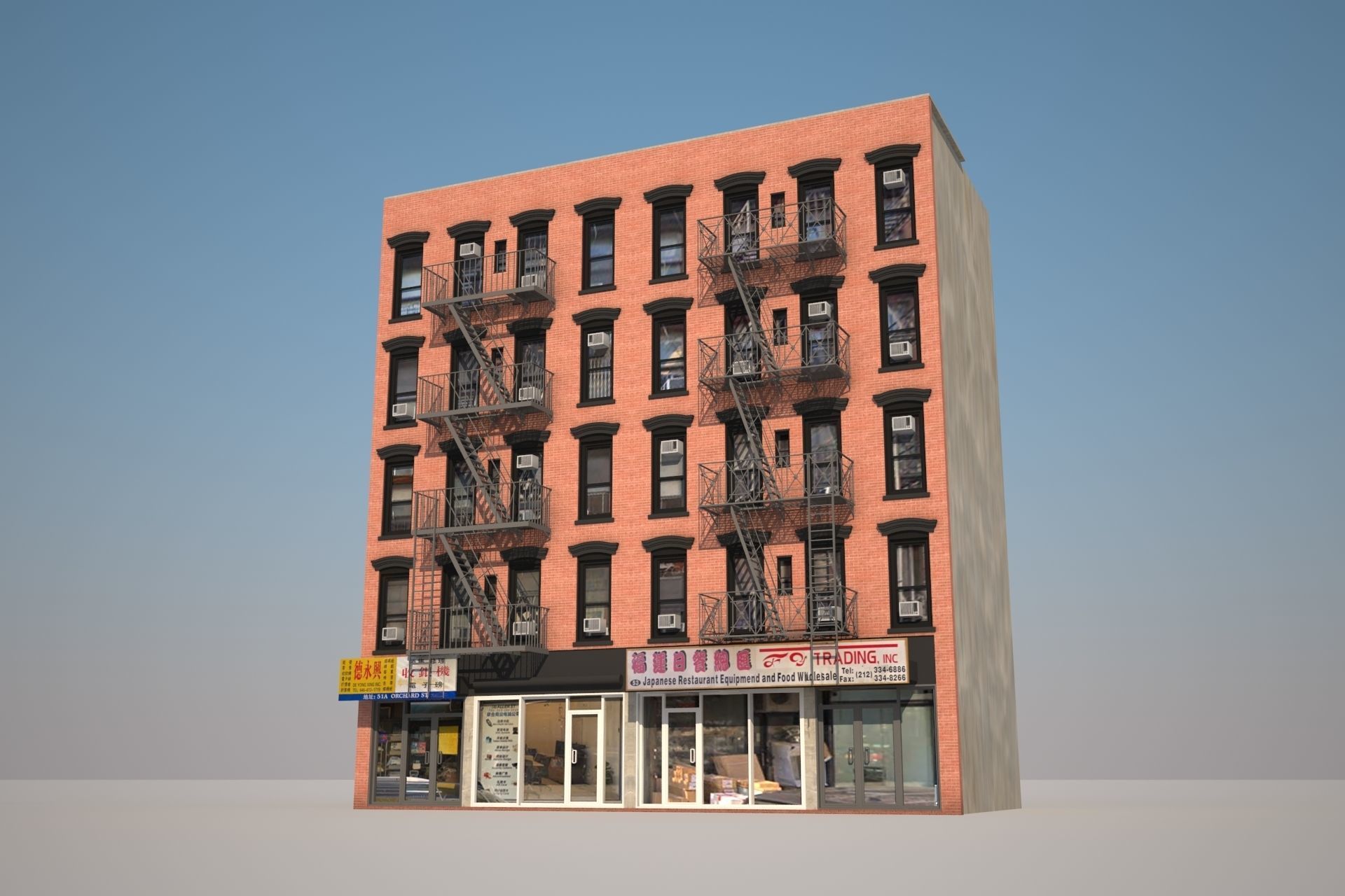 Context Building Nr2 Building Orchard st New York 3D model | CGTrader