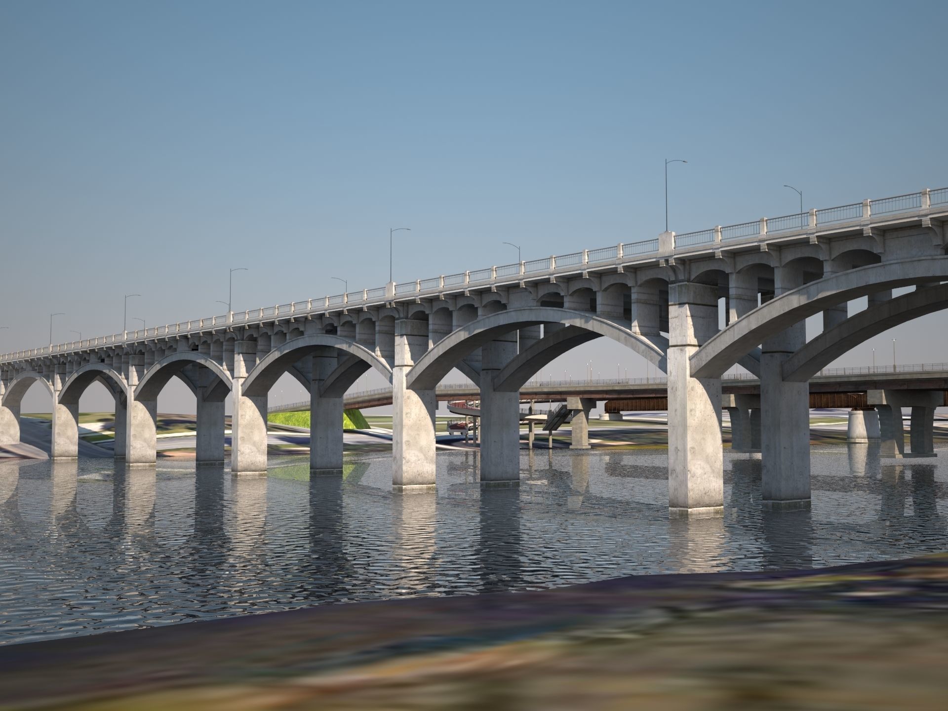 Context Bridges Austin Texas 3D model | CGTrader