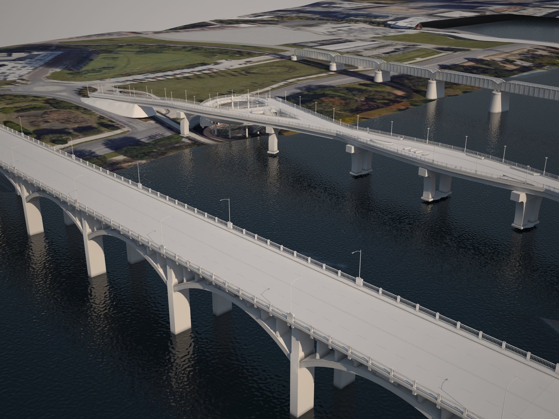 Context Bridges Austin Texas 3D model | CGTrader