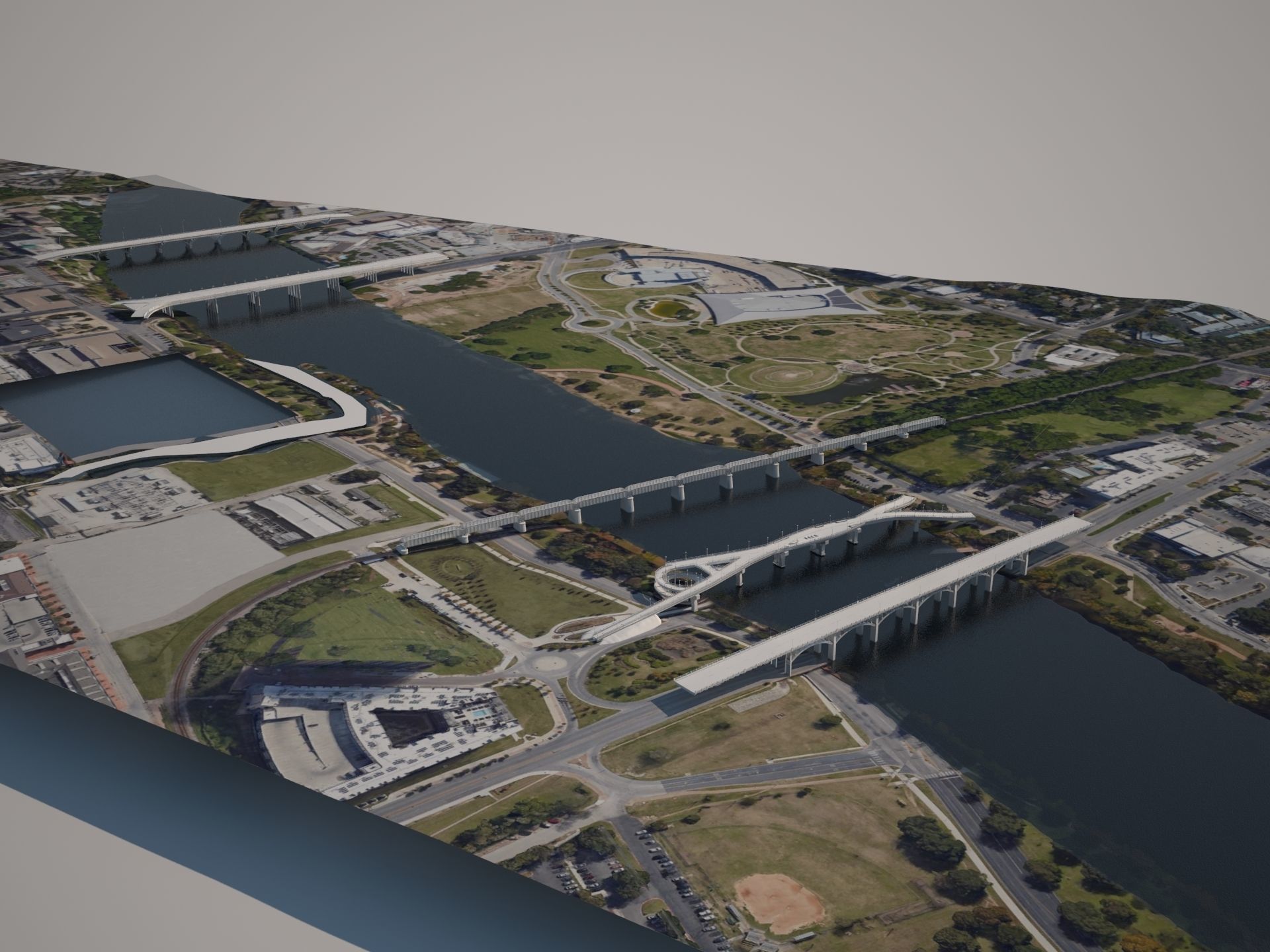 Context Bridges Austin Texas 3D model | CGTrader