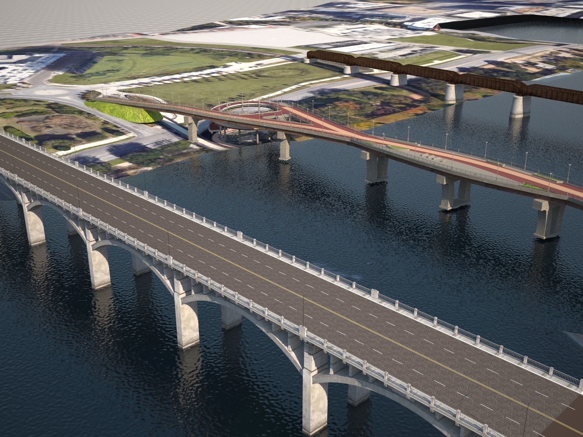 Context Bridges Austin Texas 3D model | CGTrader