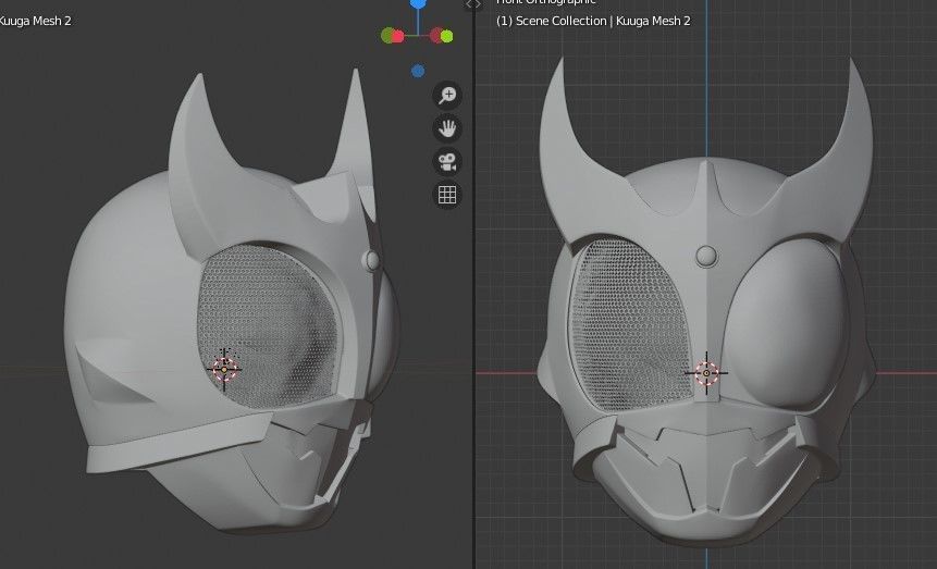 Kamen Rider Kuuga Basic form 3d printable helmet 3D model 3D printable ...