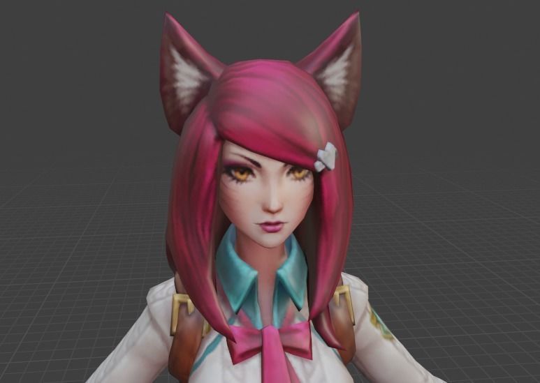 Ahri remade 3D model | CGTrader
