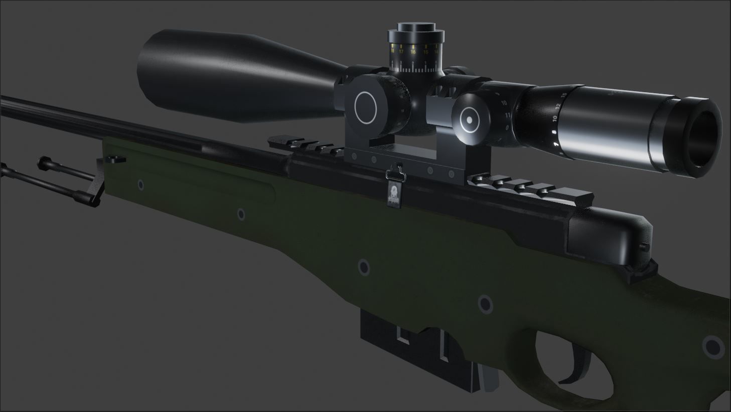 AWM sniper free VR / AR / low-poly 3D model | CGTrader