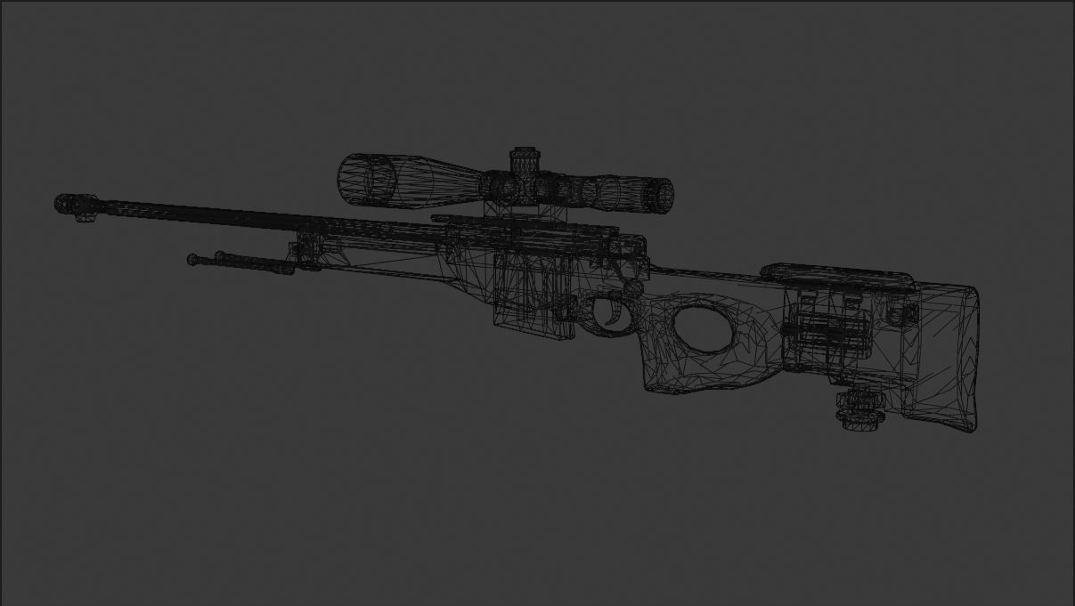 AWM sniper free VR / AR / low-poly 3D model | CGTrader