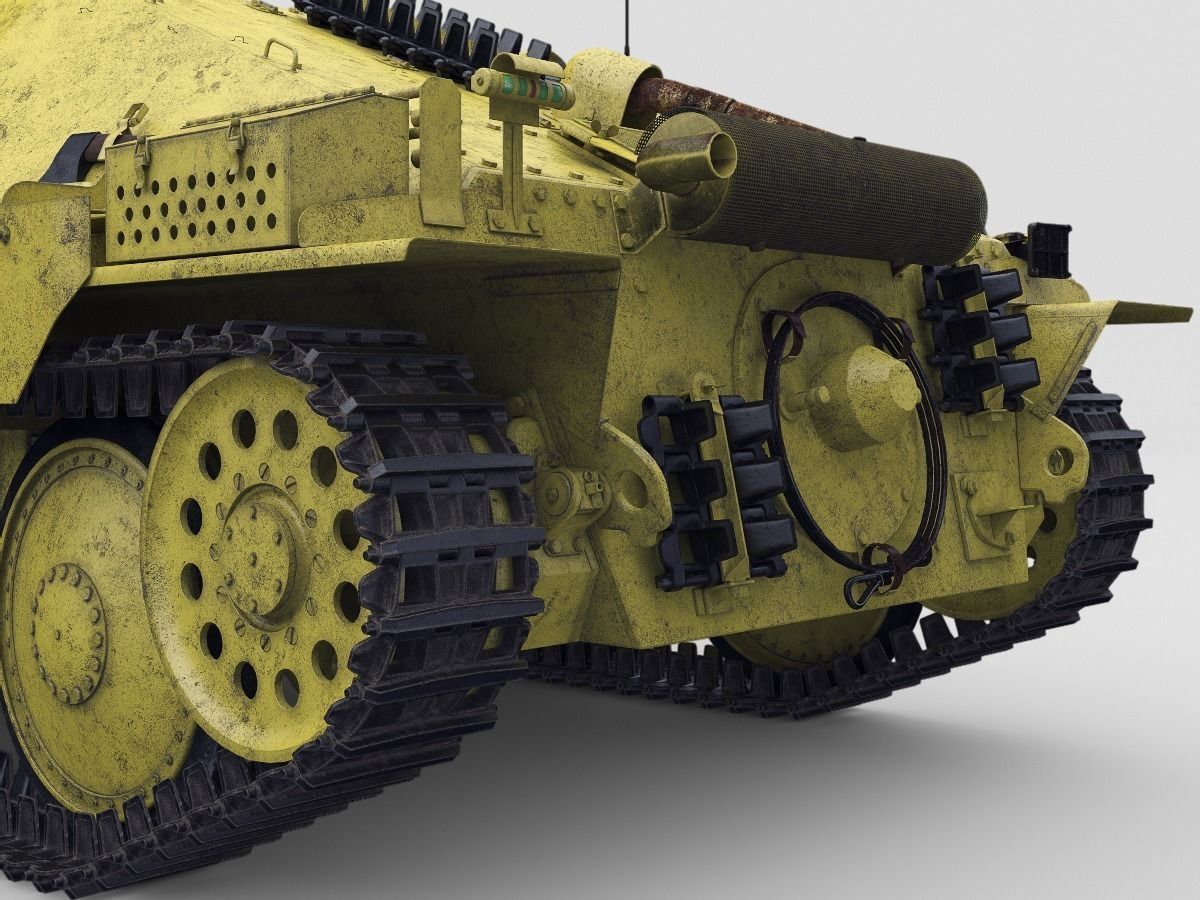 Hetzer german tank 3D model | CGTrader