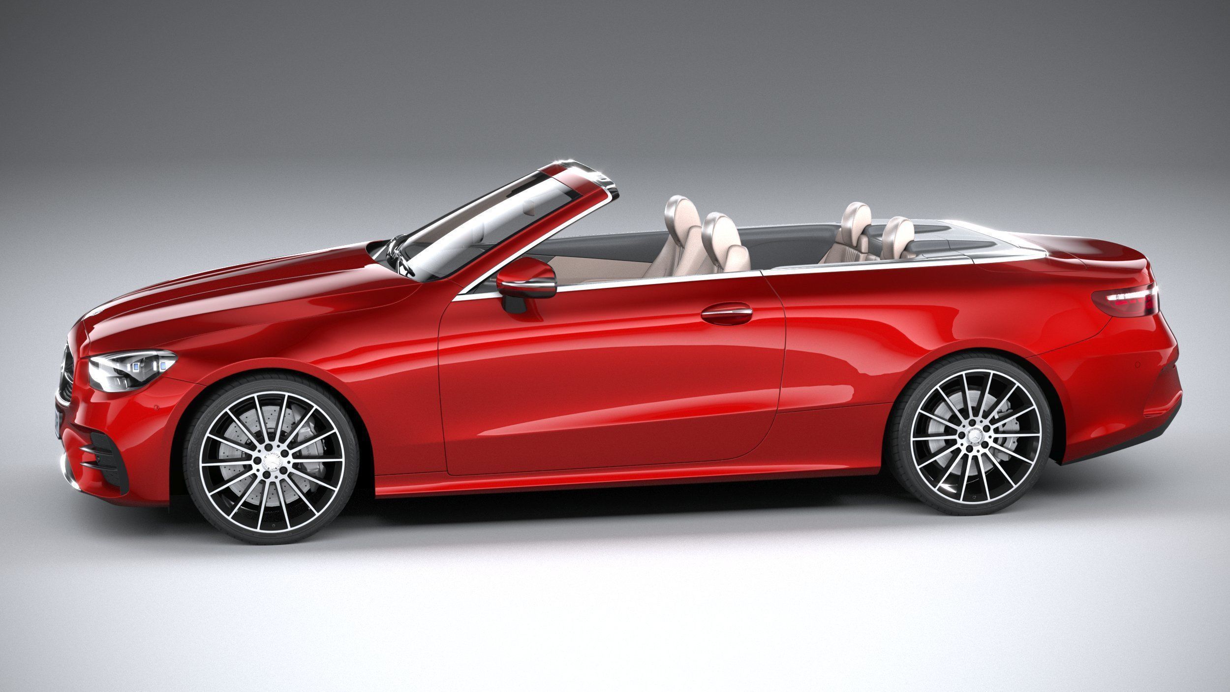 Mercedes E-Class Cabriolet AMG Line 2021 3D model | CGTrader