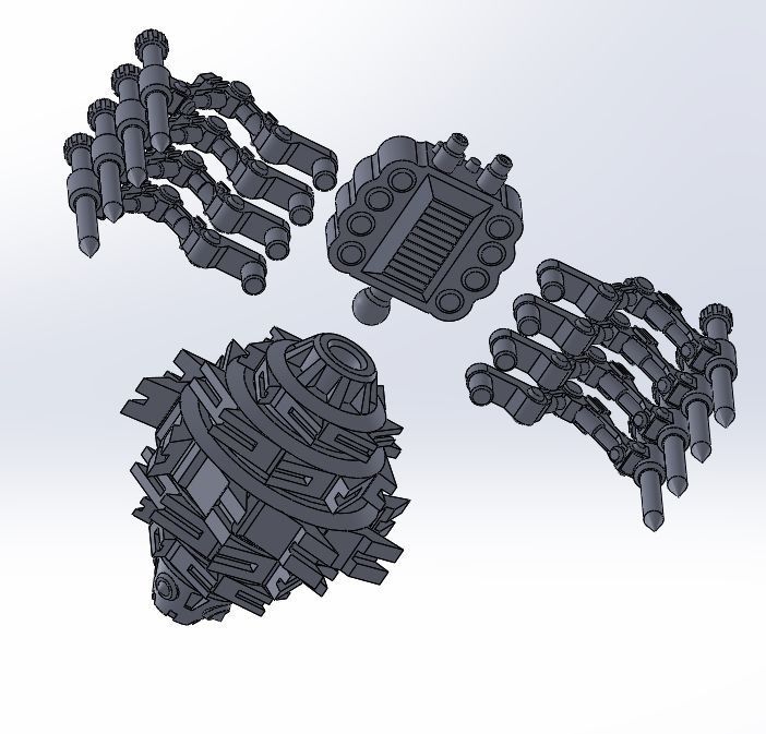 mechanical tarantula spider 3D model 3D printable | CGTrader