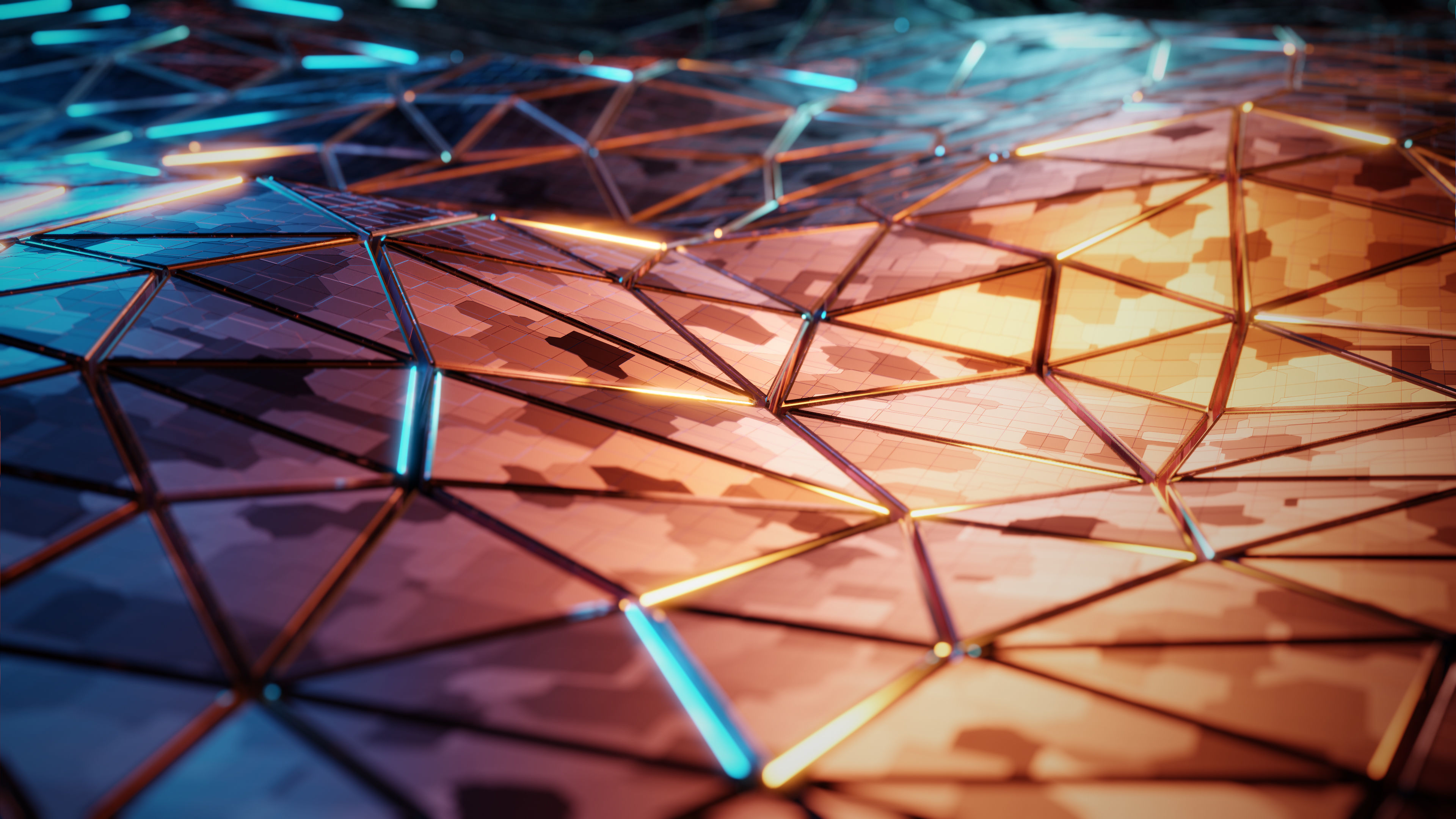 Abstract triangle Wave VJLoop 3D model animated | CGTrader