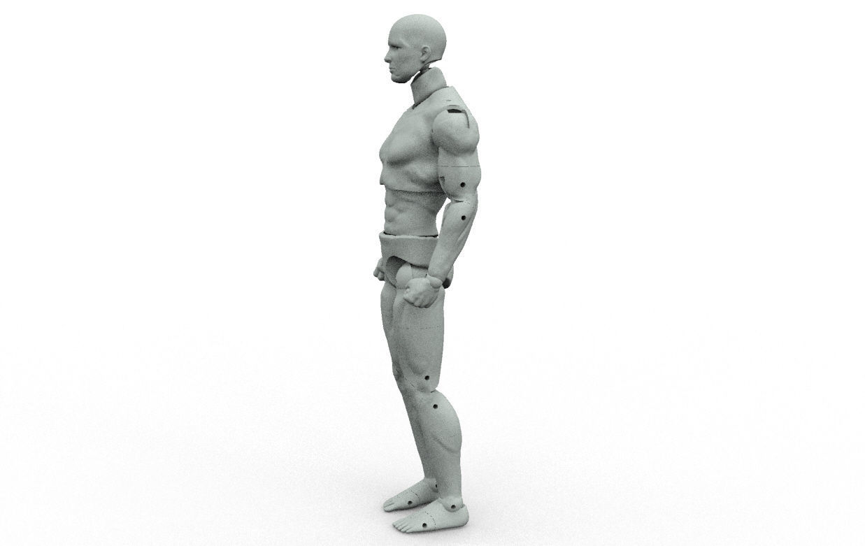 Hero Articulated Action figure - 3d Print and customize 3D model 3D ...