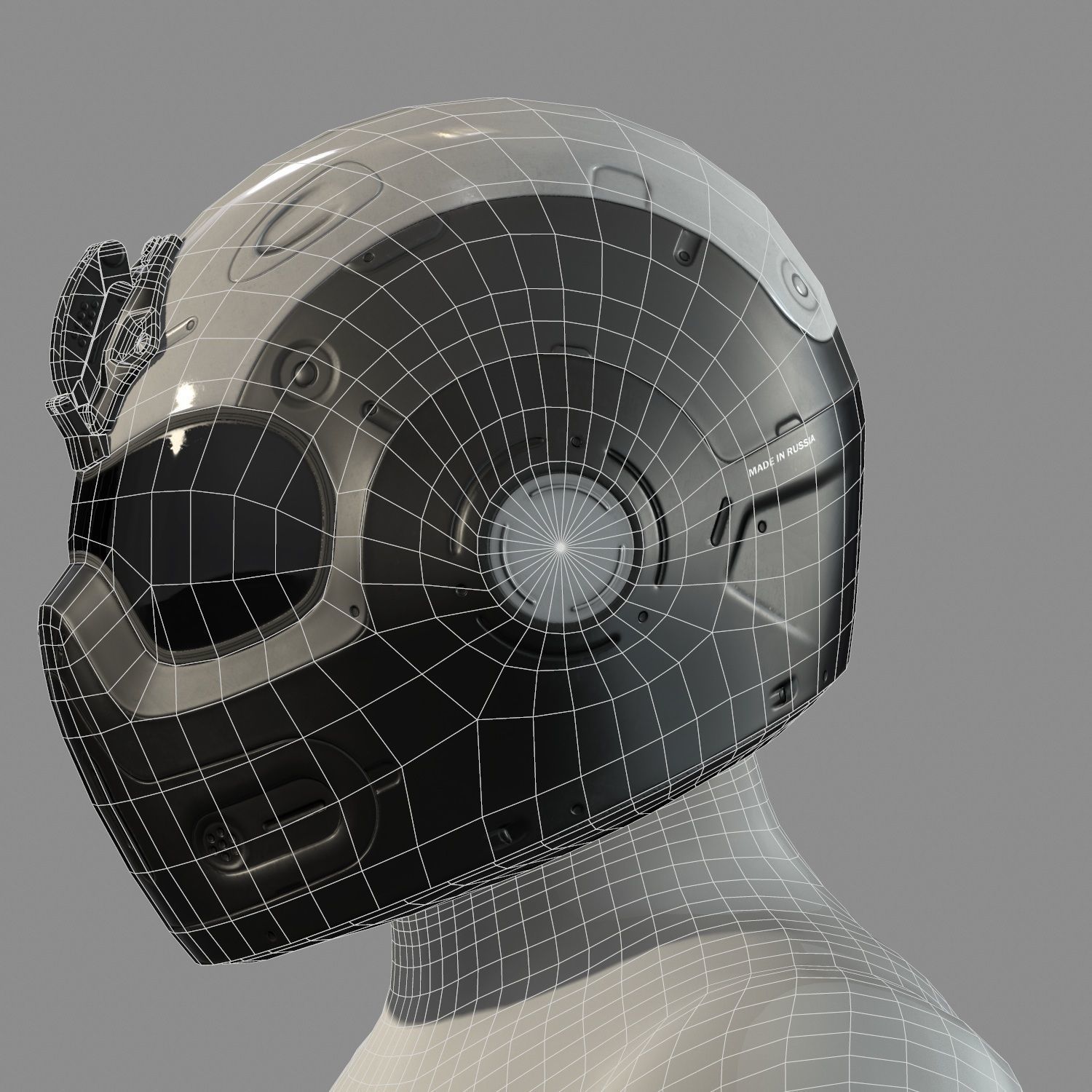 3D model FVX400 Helmet VR / AR / low-poly | CGTrader