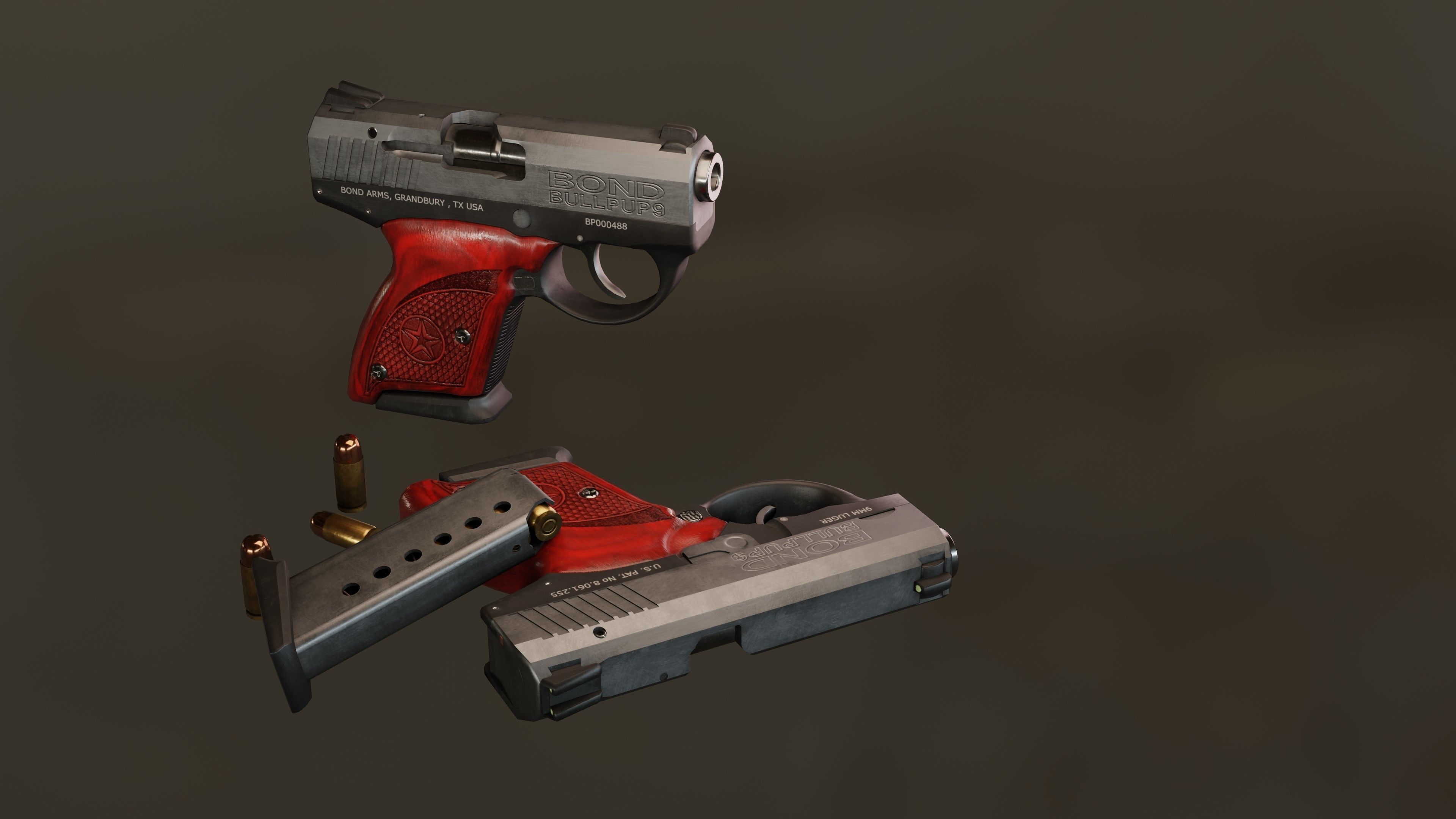 Bond Arms BULLPUP9 3D asset | CGTrader