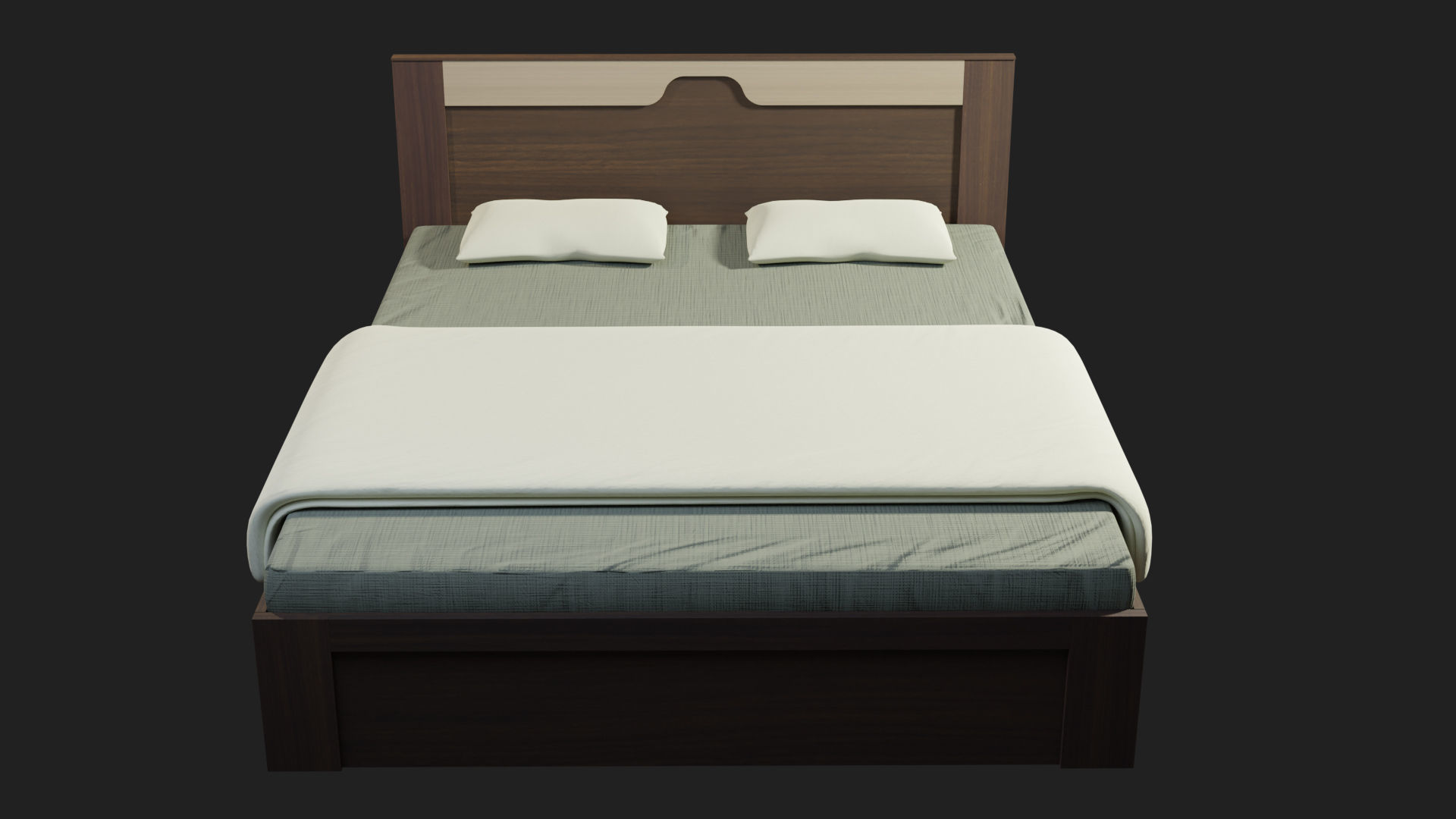 King Size Bed 3D model | CGTrader