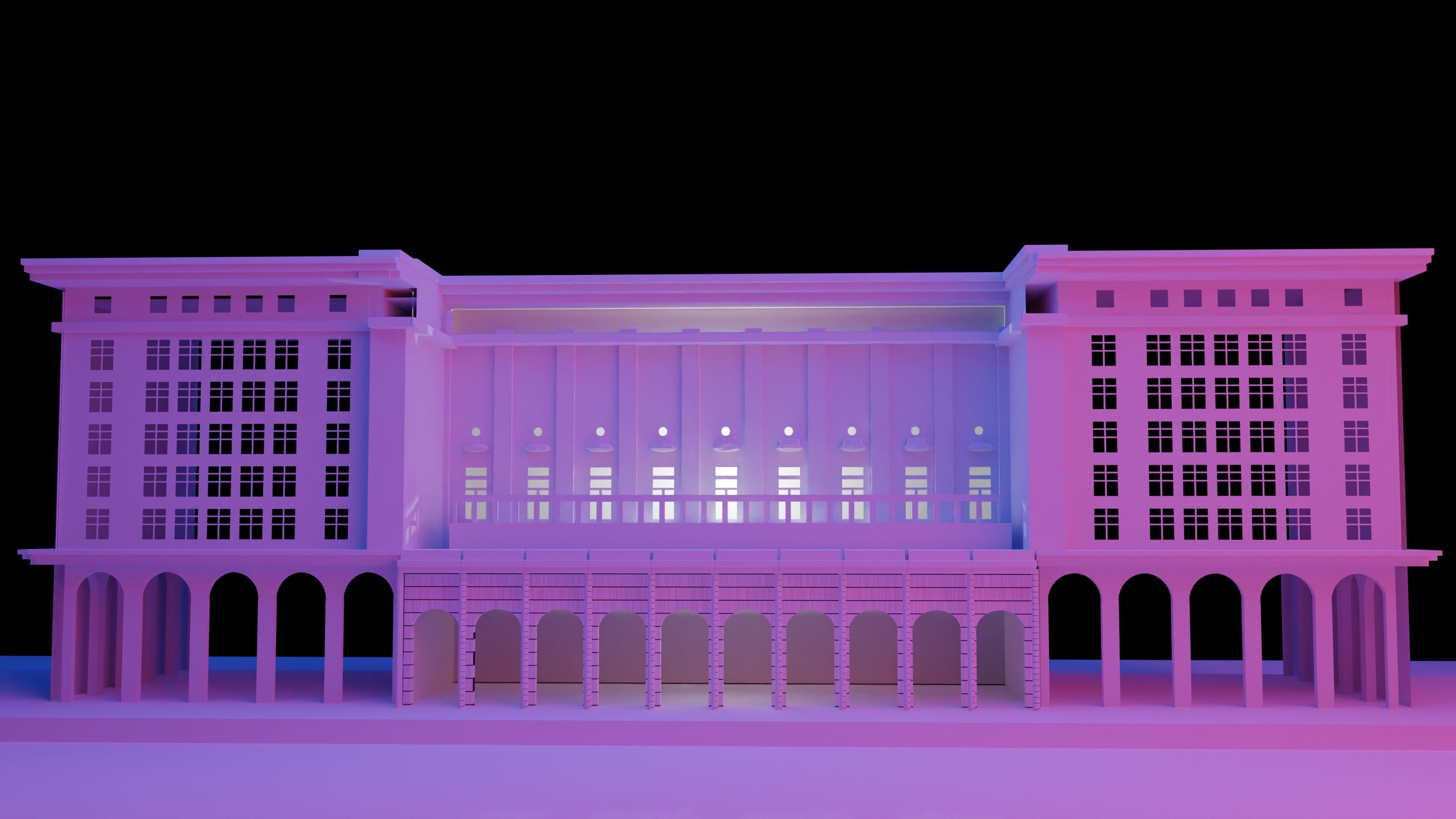 3D model Money Heist Bank Model VR / AR / low-poly | CGTrader