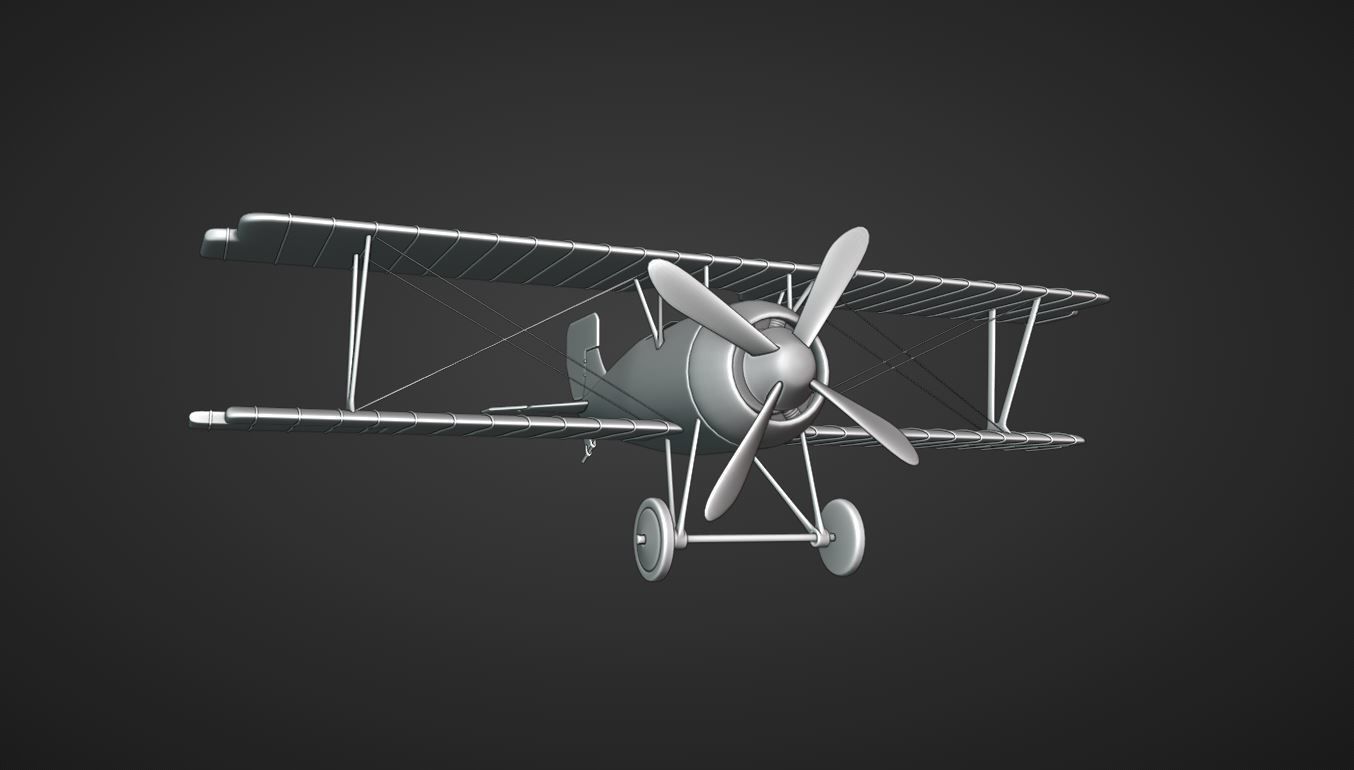3D model ww biplane VR / AR / low-poly | CGTrader