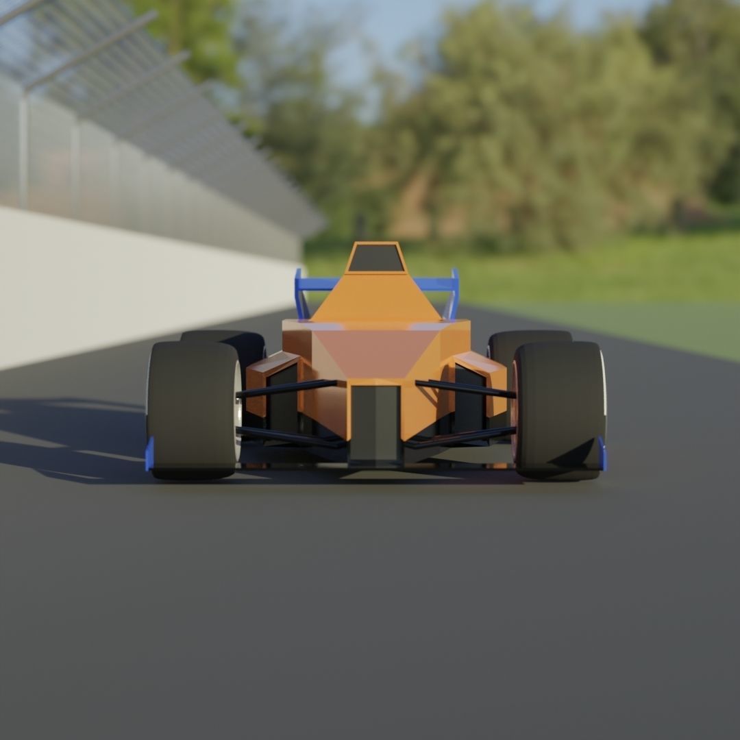 3D model Low Poly Formula 1 Car VR / AR / low-poly | CGTrader