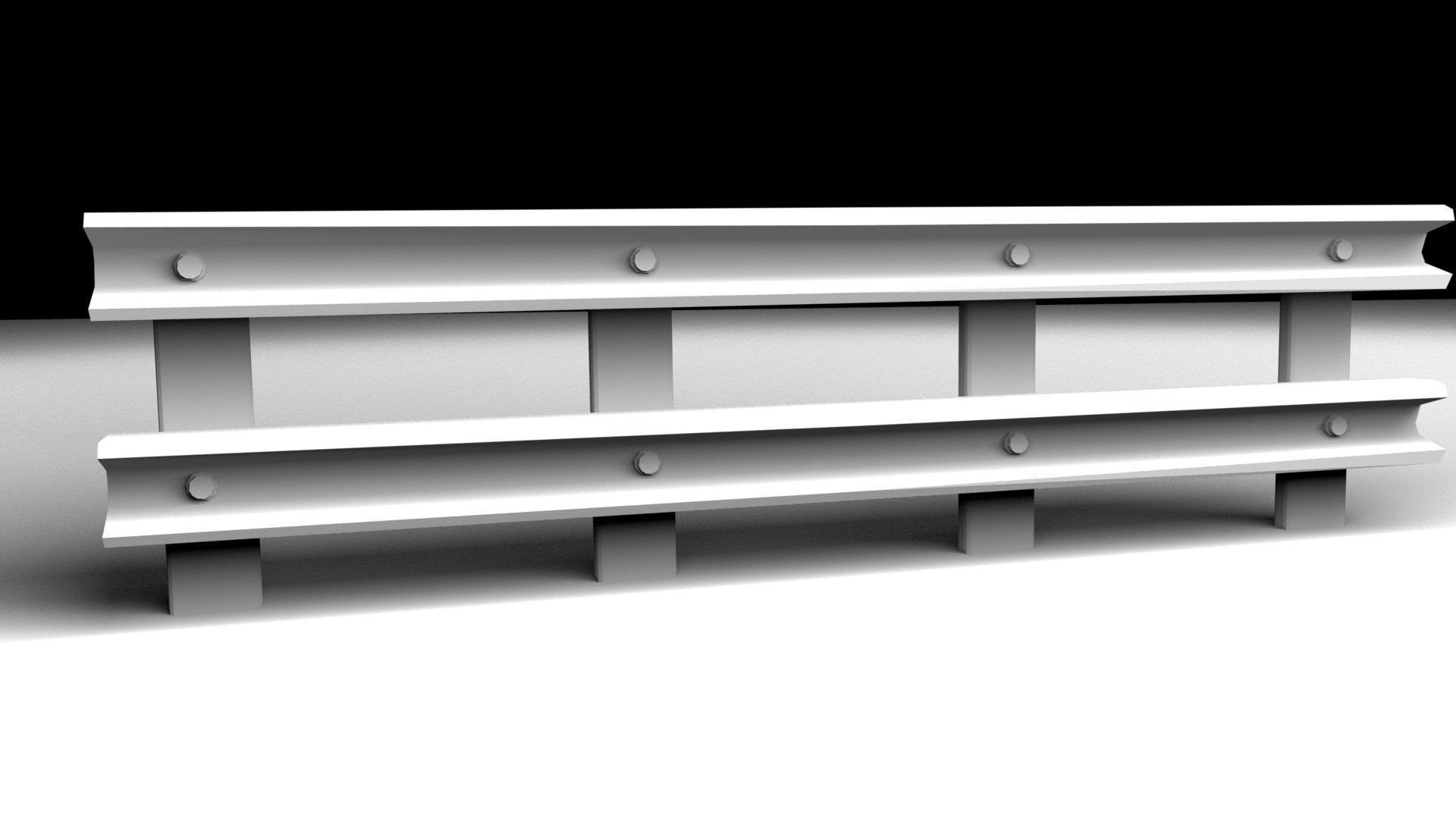 Guardrail free VR / AR / low-poly 3D model | CGTrader