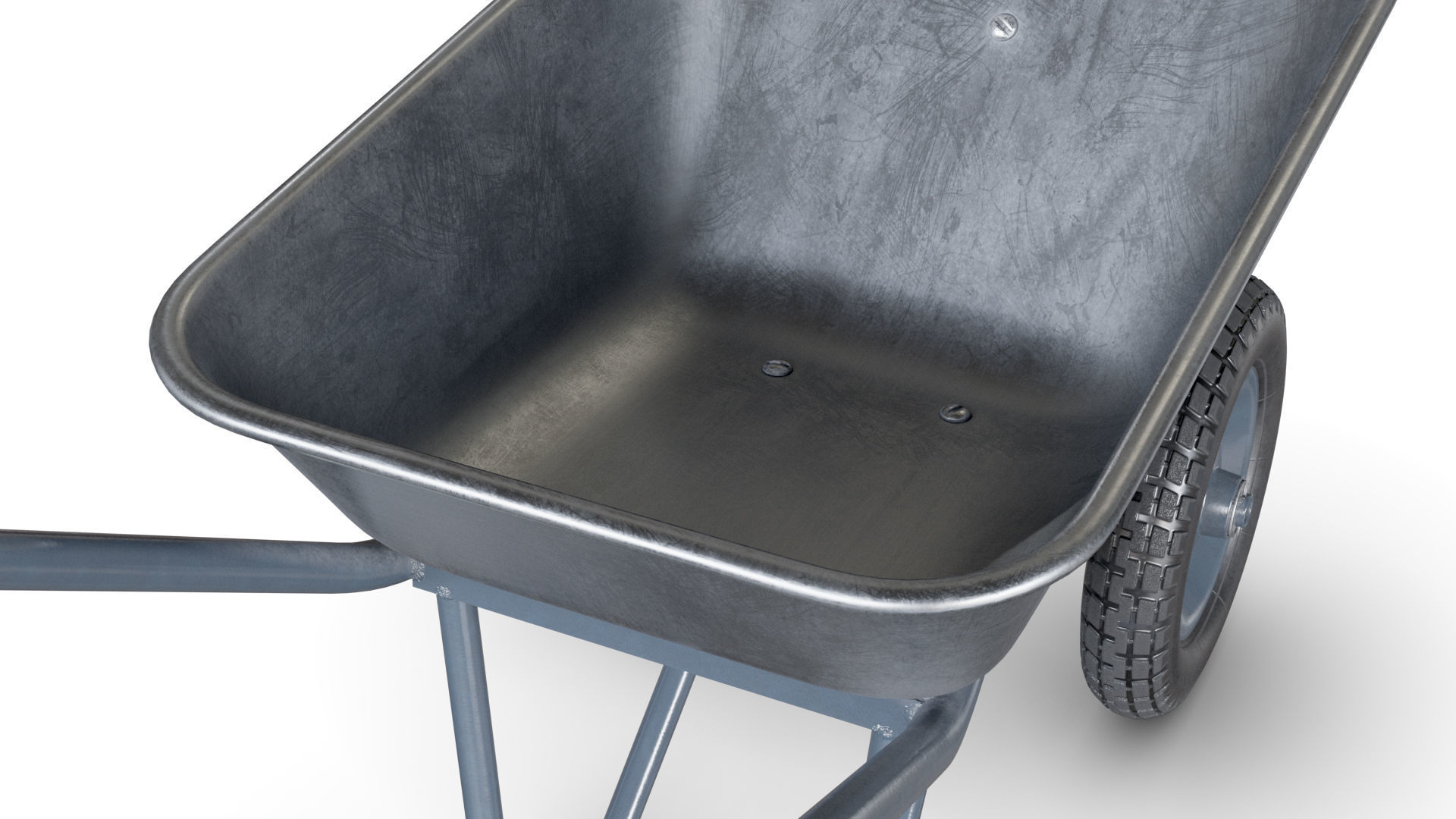 Wheelbarrow Gray 3D model | CGTrader
