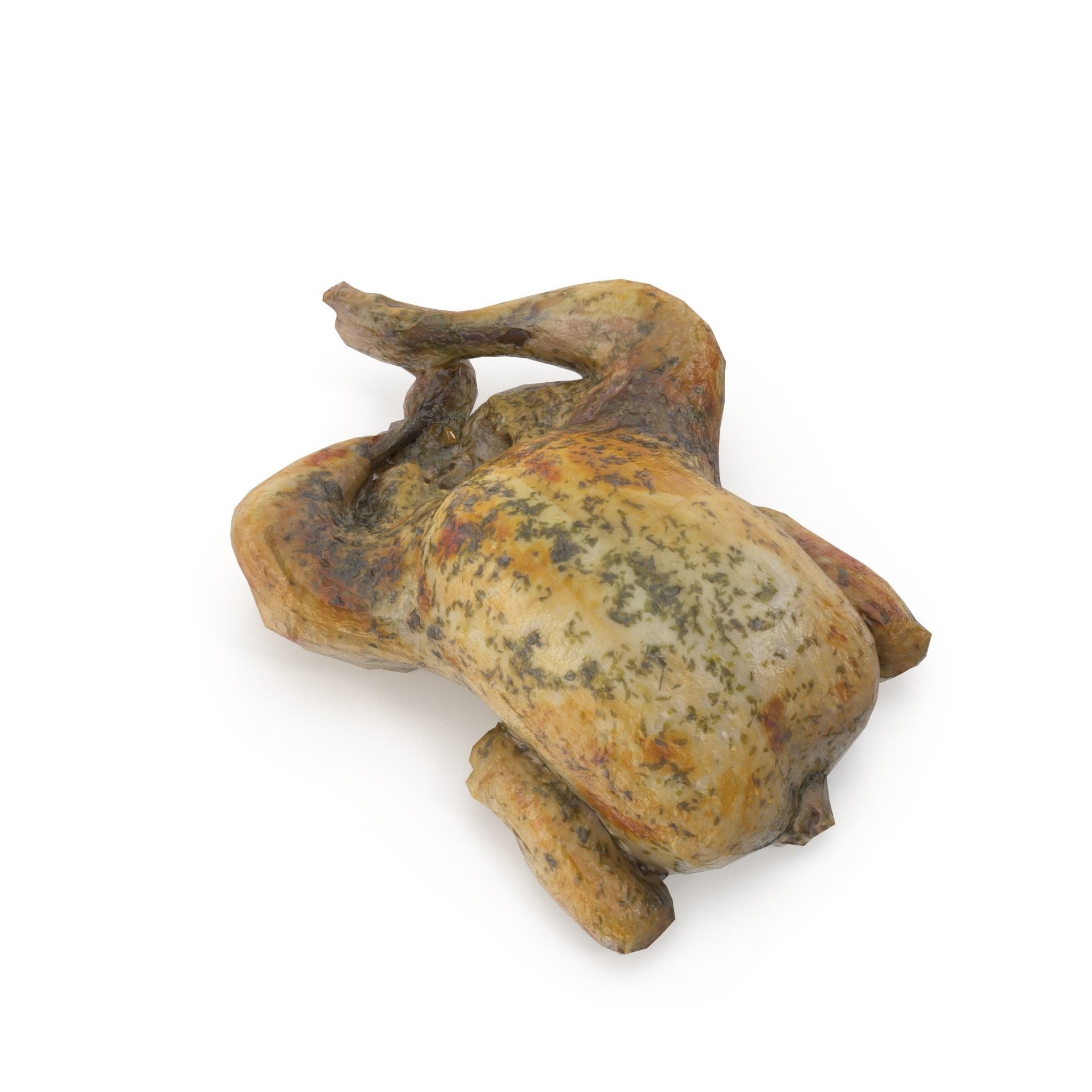 Cooked Chicken seasoned with sage - 4K textures 3D model | CGTrader
