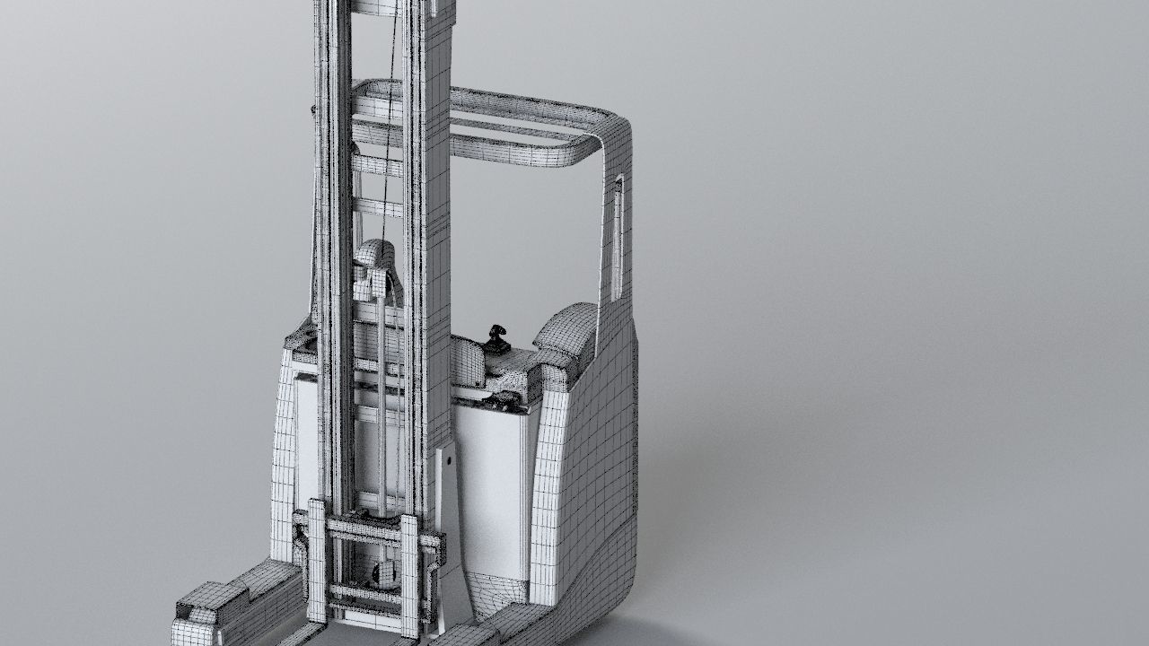 reach truck 3D model animated | CGTrader