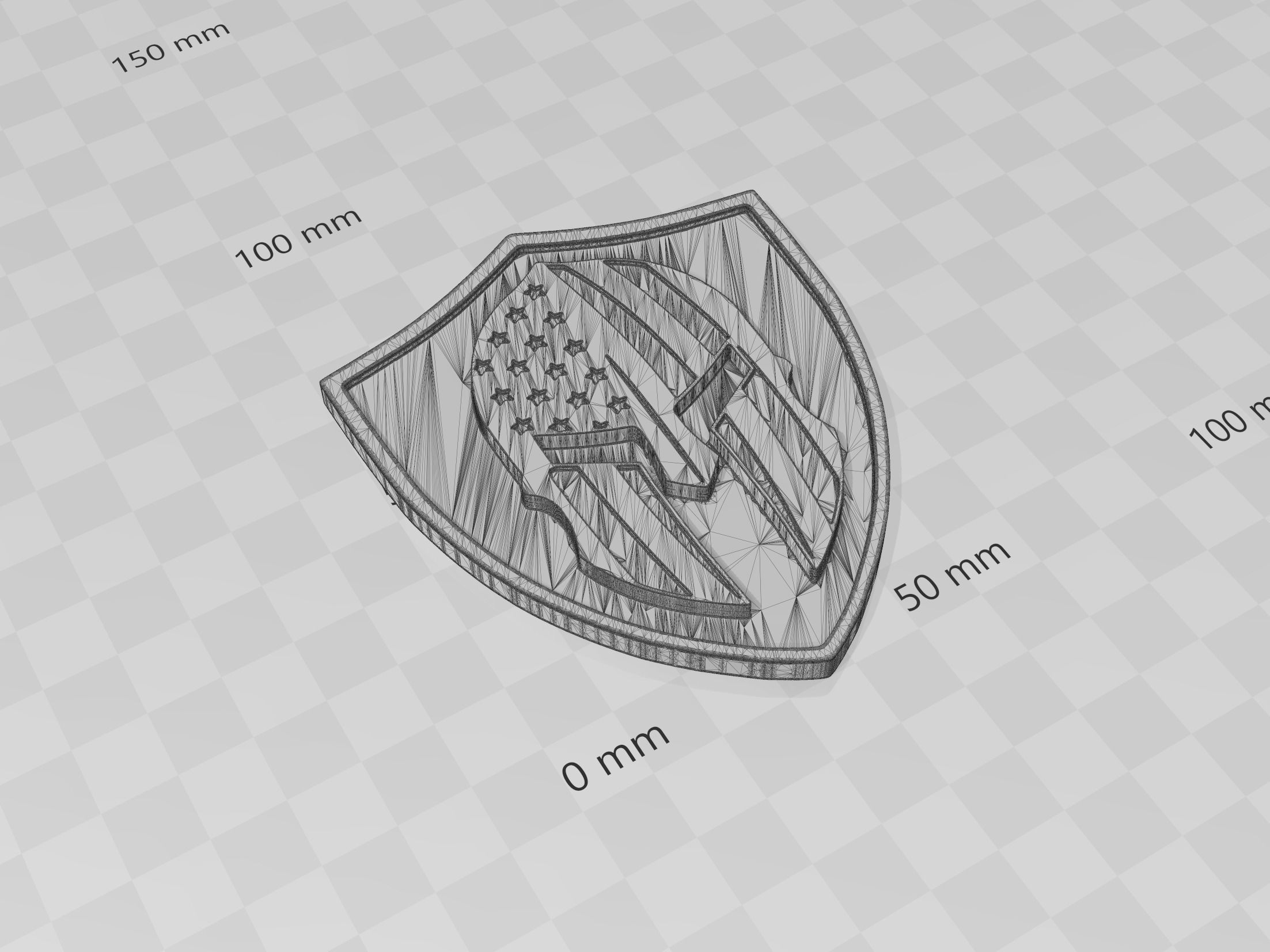 Thin Blue Line Logo Symbol Emblem free 3D model 3D printable | CGTrader