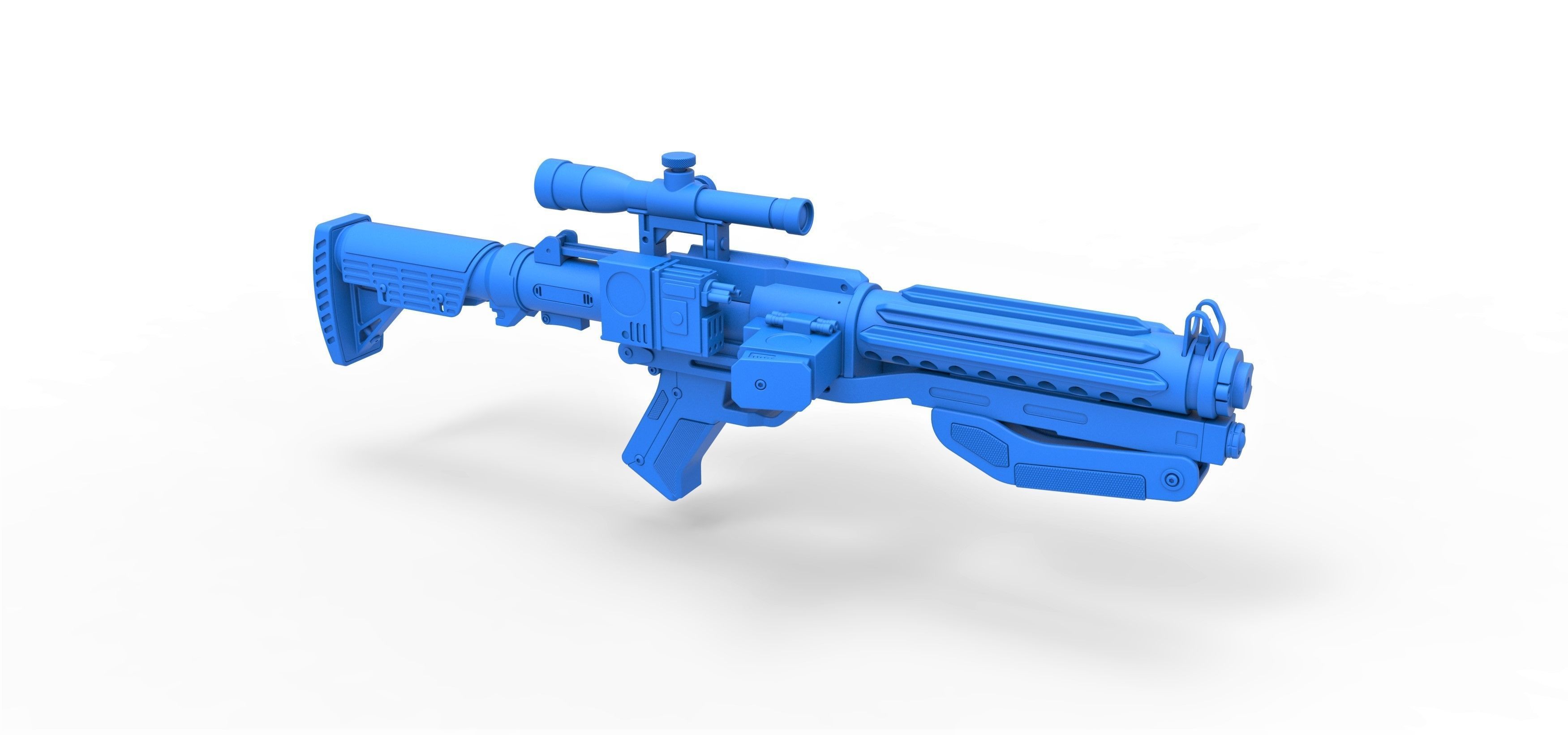 Blaster rifle F-11D with stock from Star Wars The Force Awakens 3D ...