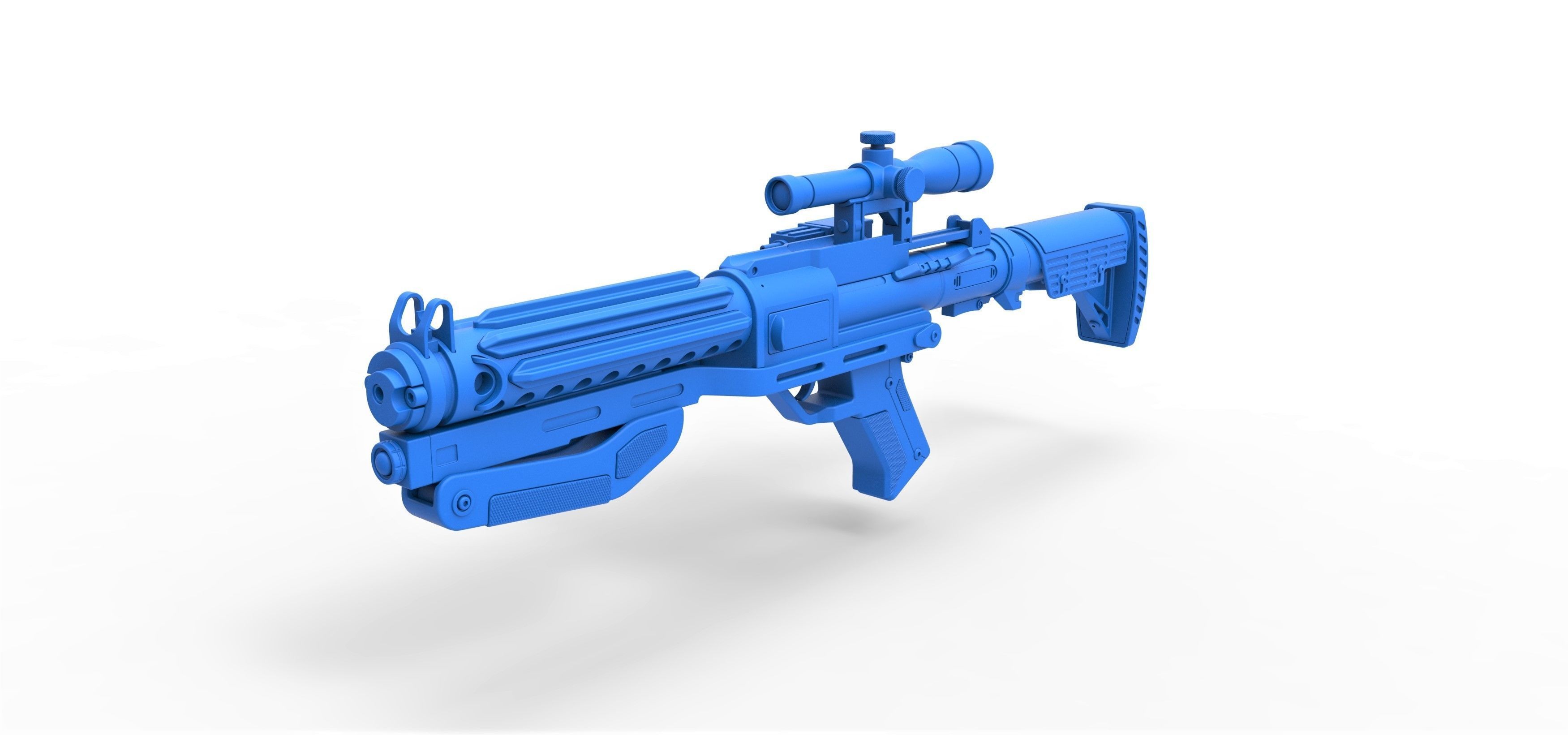 Blaster rifle F-11D with stock from Star Wars The Force Awakens 3D ...