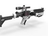 Blaster rifle F-11D with stock from Star Wars The Force Awakens 3D ...