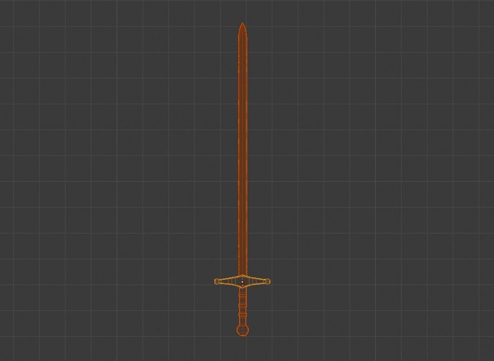 simple sword 3D model | CGTrader