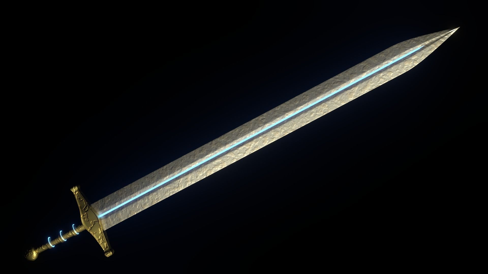 simple sword 3D model | CGTrader