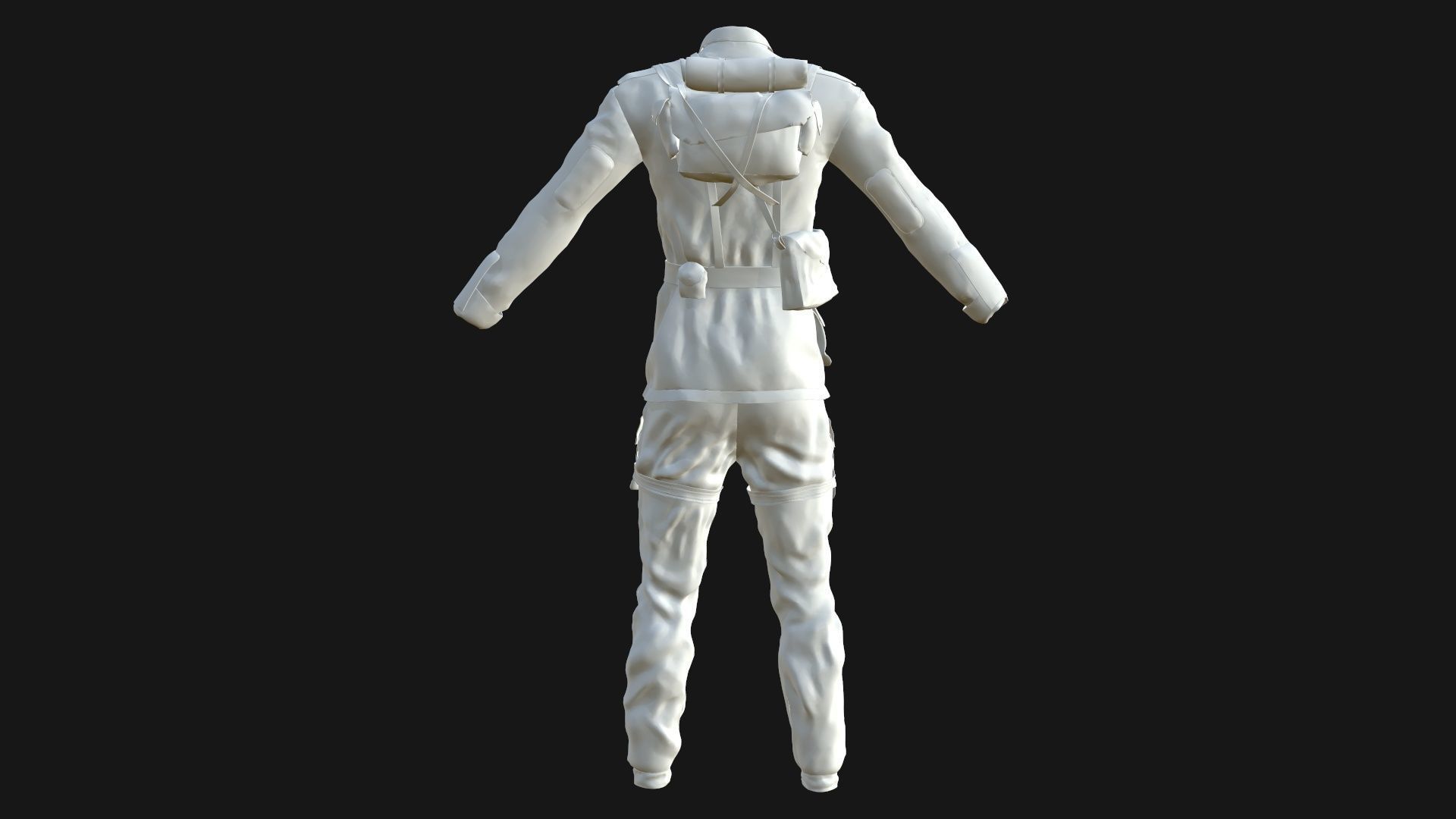 Military uniform 3D model | CGTrader