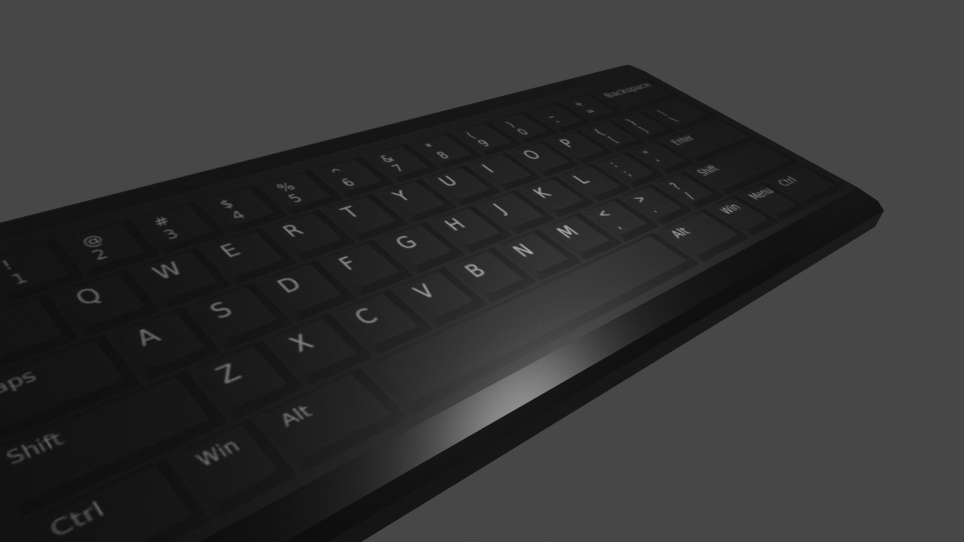 Low Poly realistic keyboard 3D model | CGTrader