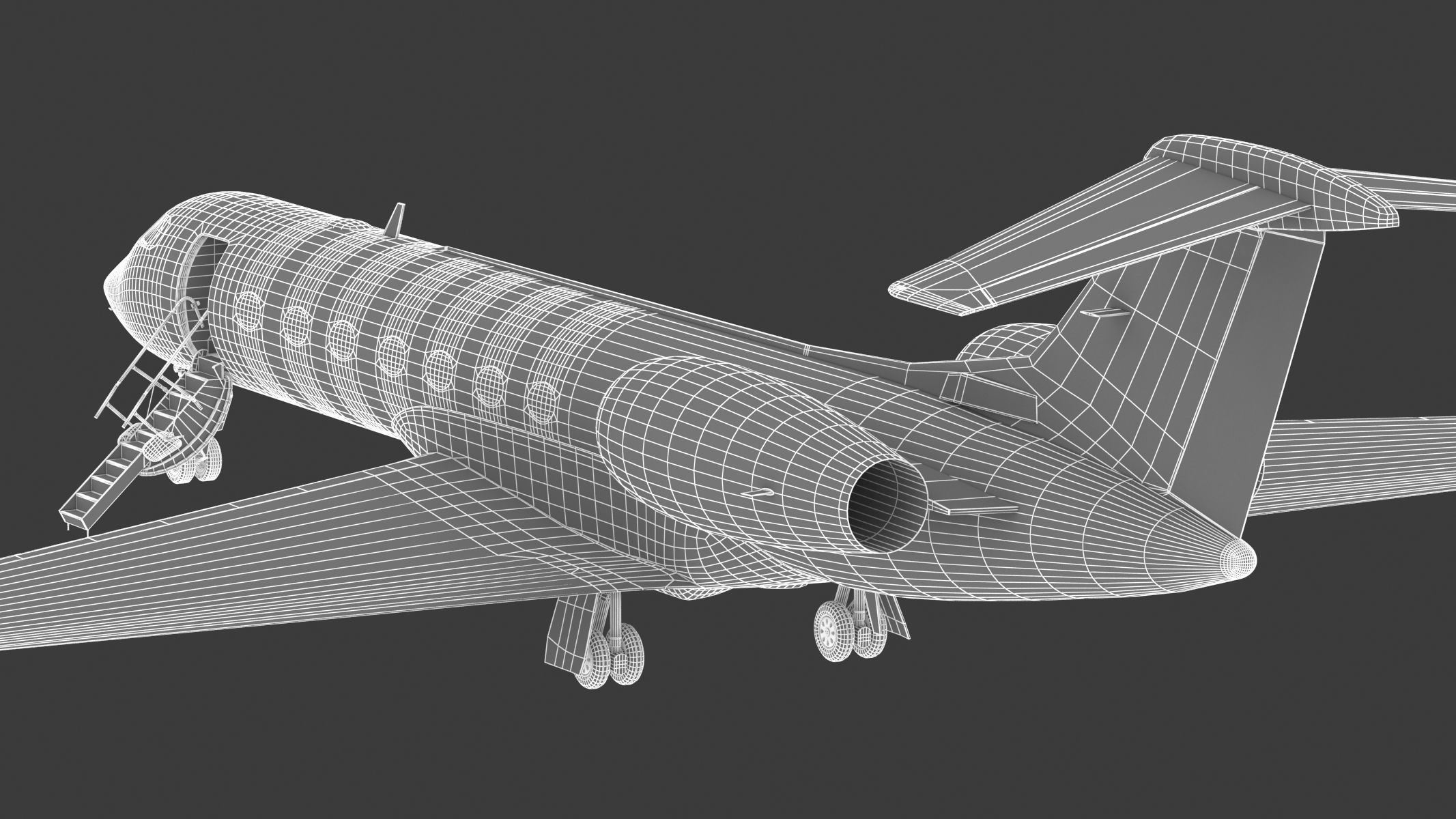 Gulfstream G550 with Interior and Cockpit 3D model | CGTrader