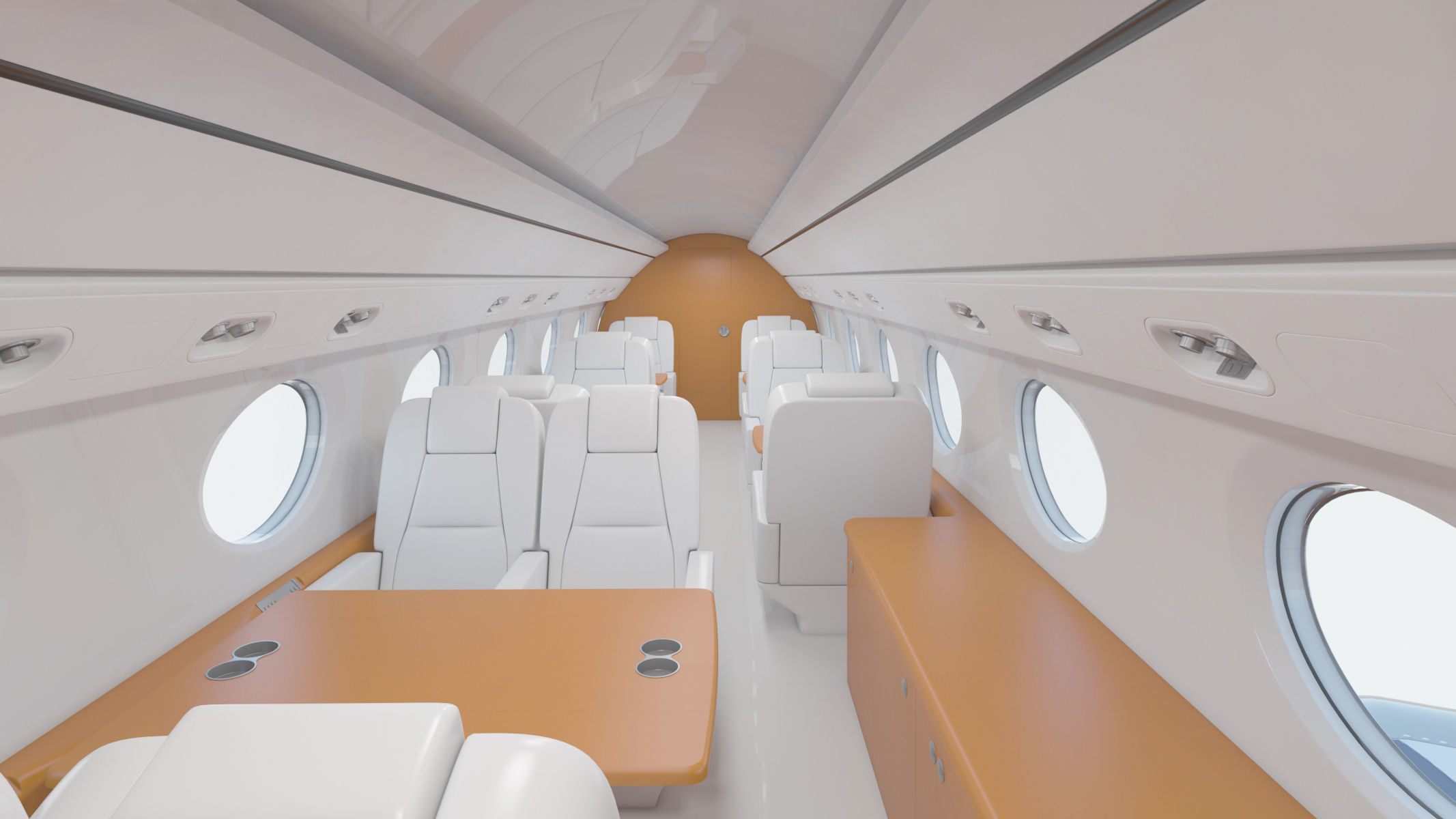 Gulfstream G550 with Interior and Cockpit 3D model | CGTrader