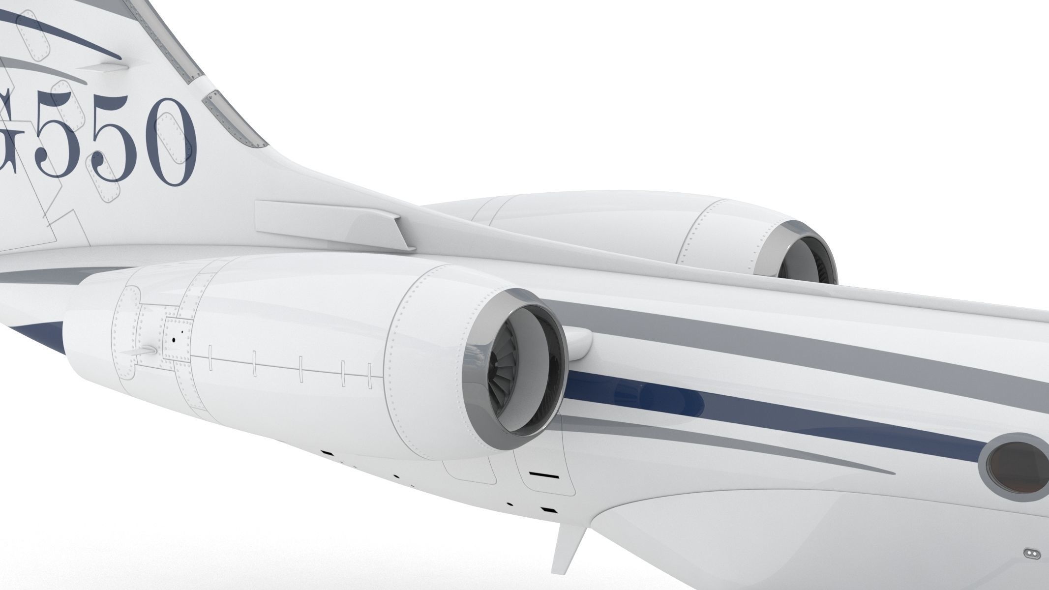 Gulfstream G550 with Interior and Cockpit 3D model | CGTrader