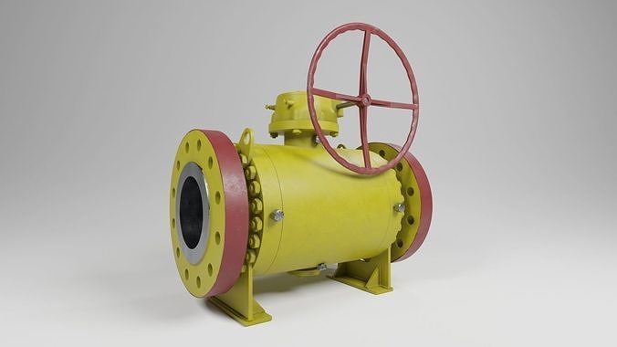 Realistic ball valve 3D model | CGTrader