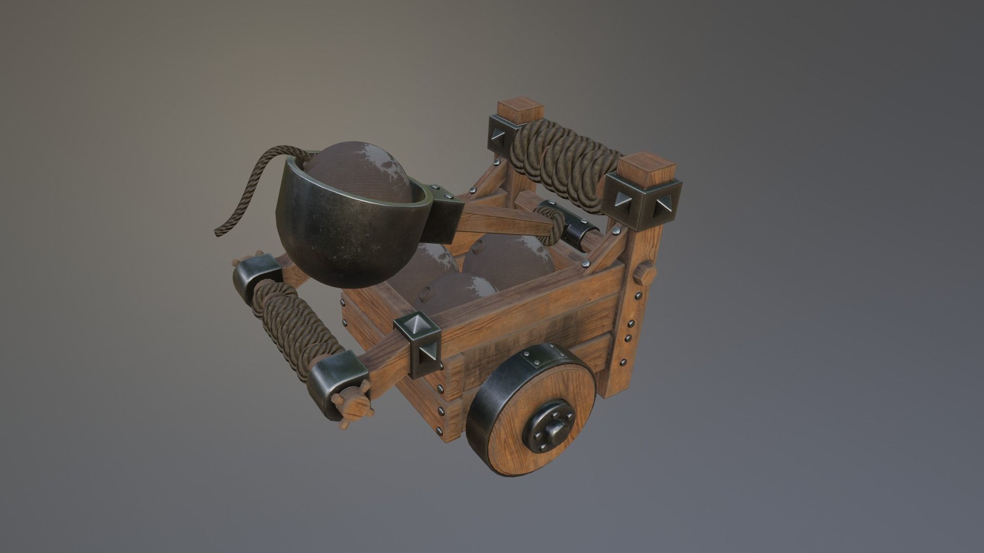 Mini catapult free 3D model | CGTrader