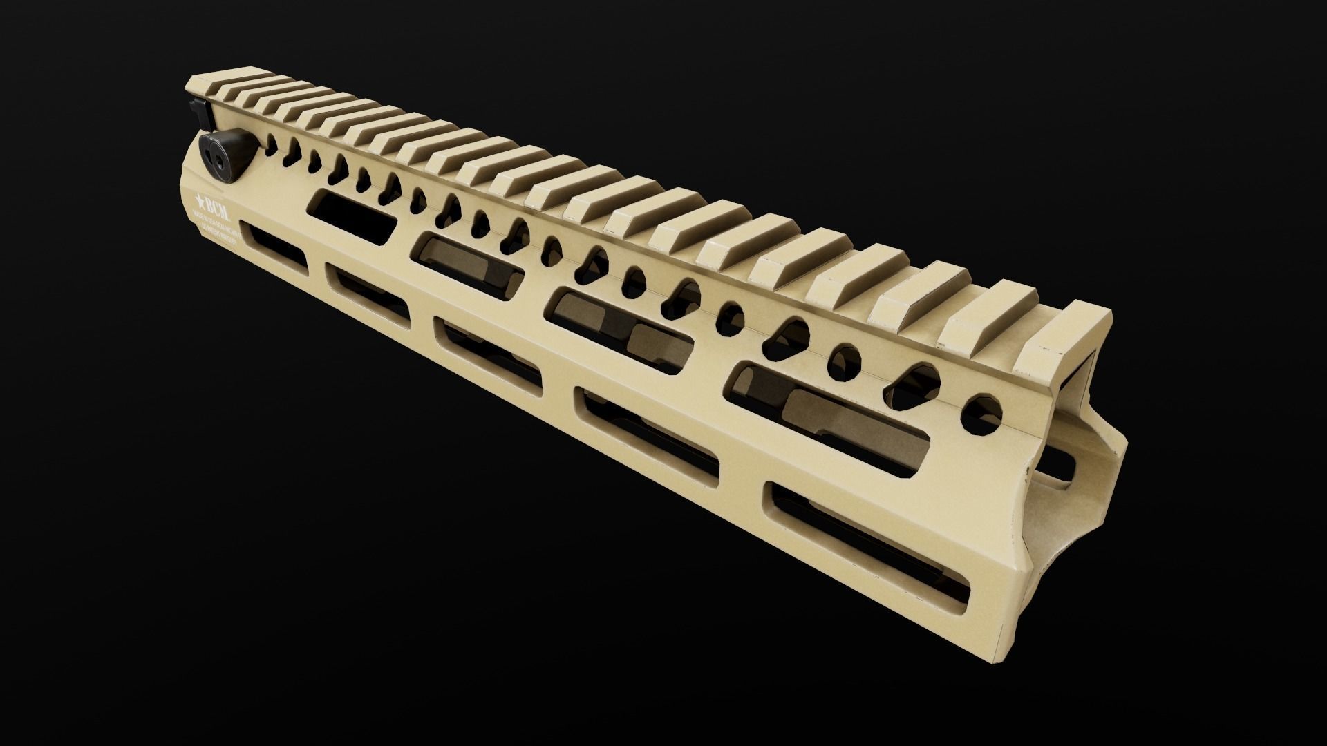 3D model BCM MCMR MLOK AR15 Handguard VR / AR / low-poly | CGTrader