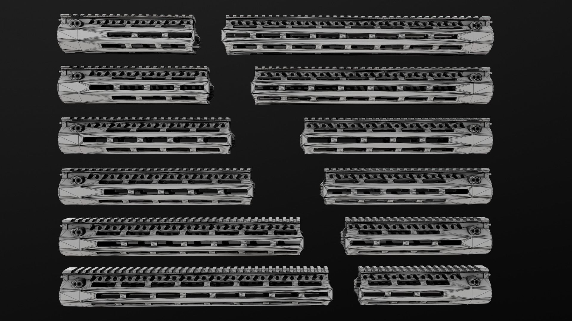 3D model BCM MCMR MLOK AR15 Handguard VR / AR / low-poly | CGTrader