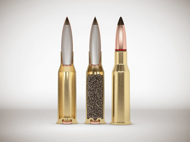 Structure of bullet 3D model | CGTrader