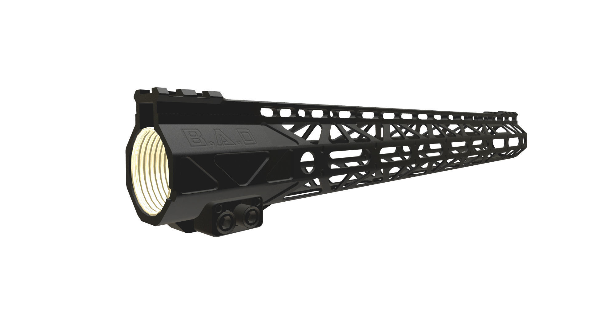 3D model Battlearms Rigidrail MLOC BAD Handguard PBR VR / AR / low-poly ...