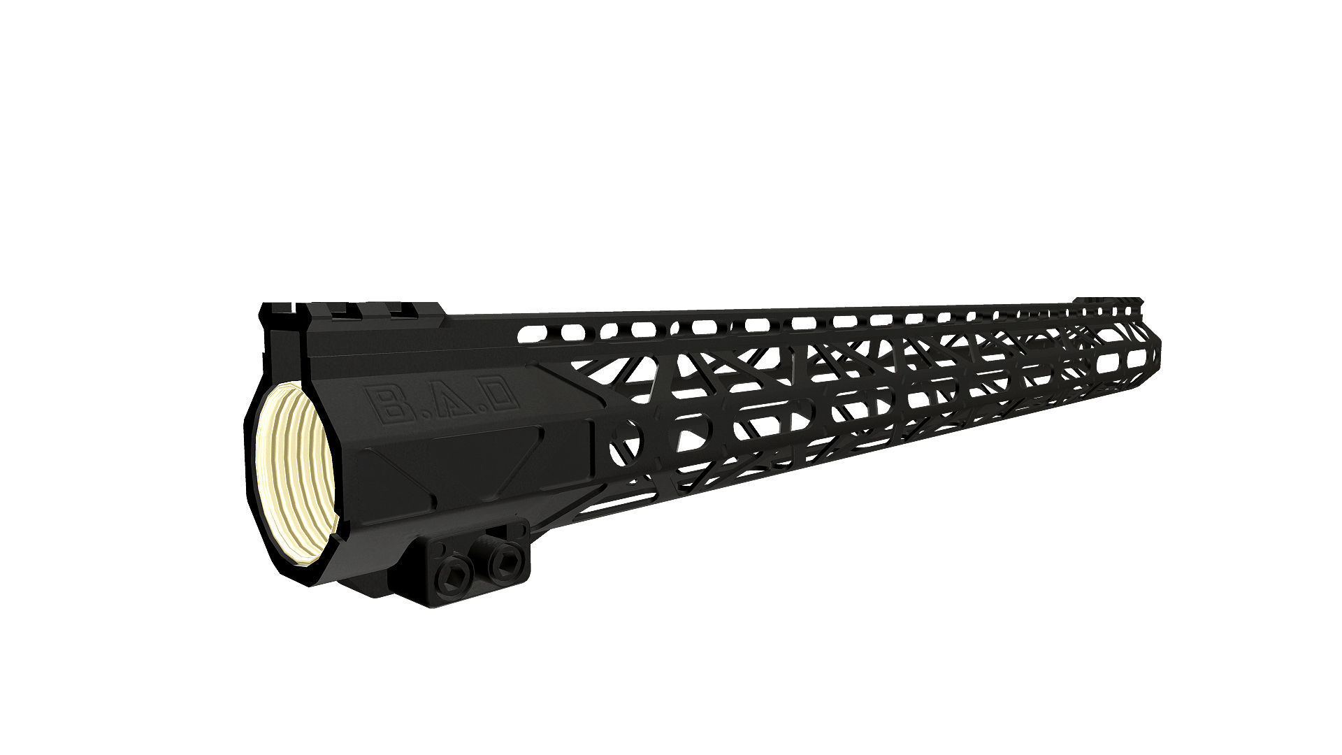 3D model Battlearms Rigidrail MLOC BAD Handguard PBR VR / AR / low-poly ...