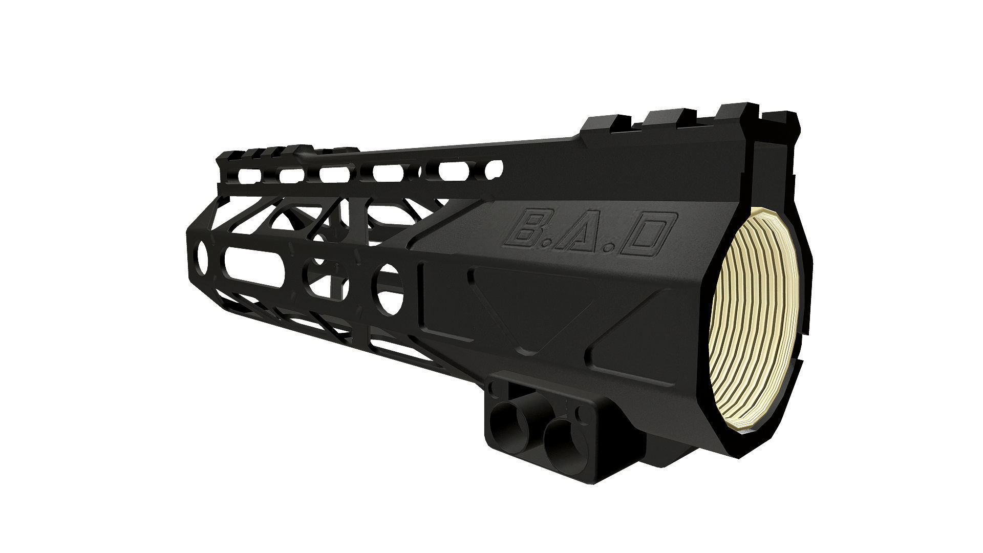 3D model Battlearms Rigidrail MLOC BAD Handguard PBR VR / AR / low-poly ...