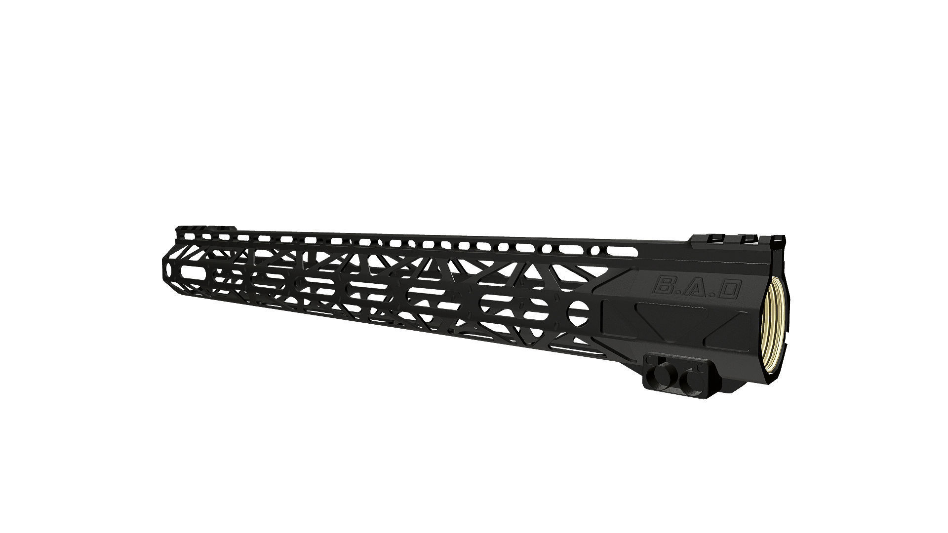 3D model Battlearms Rigidrail MLOC BAD Handguard PBR VR / AR / low-poly ...