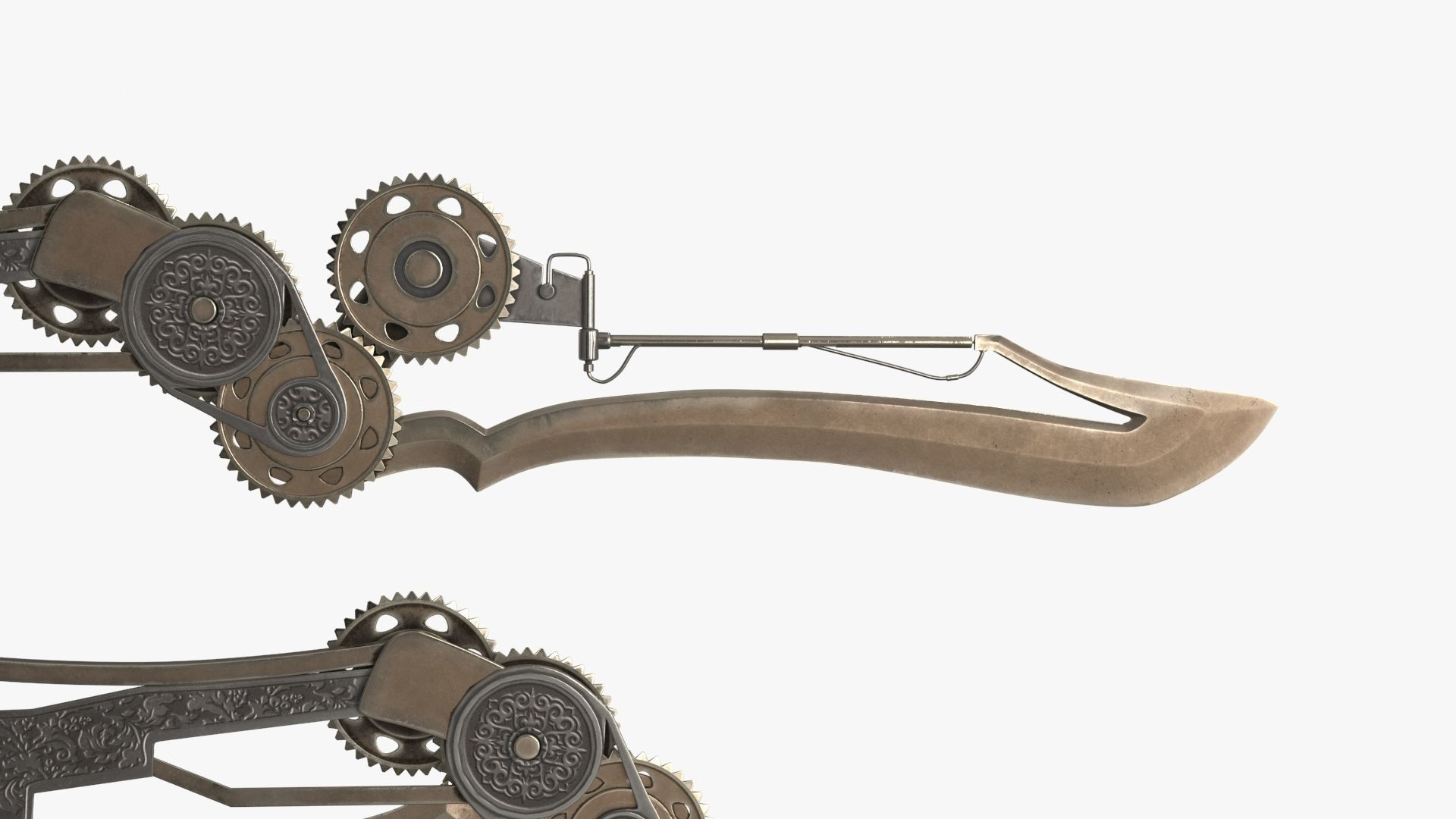 3D model Steampunk Mechanical Knife VR / AR / low-poly | CGTrader