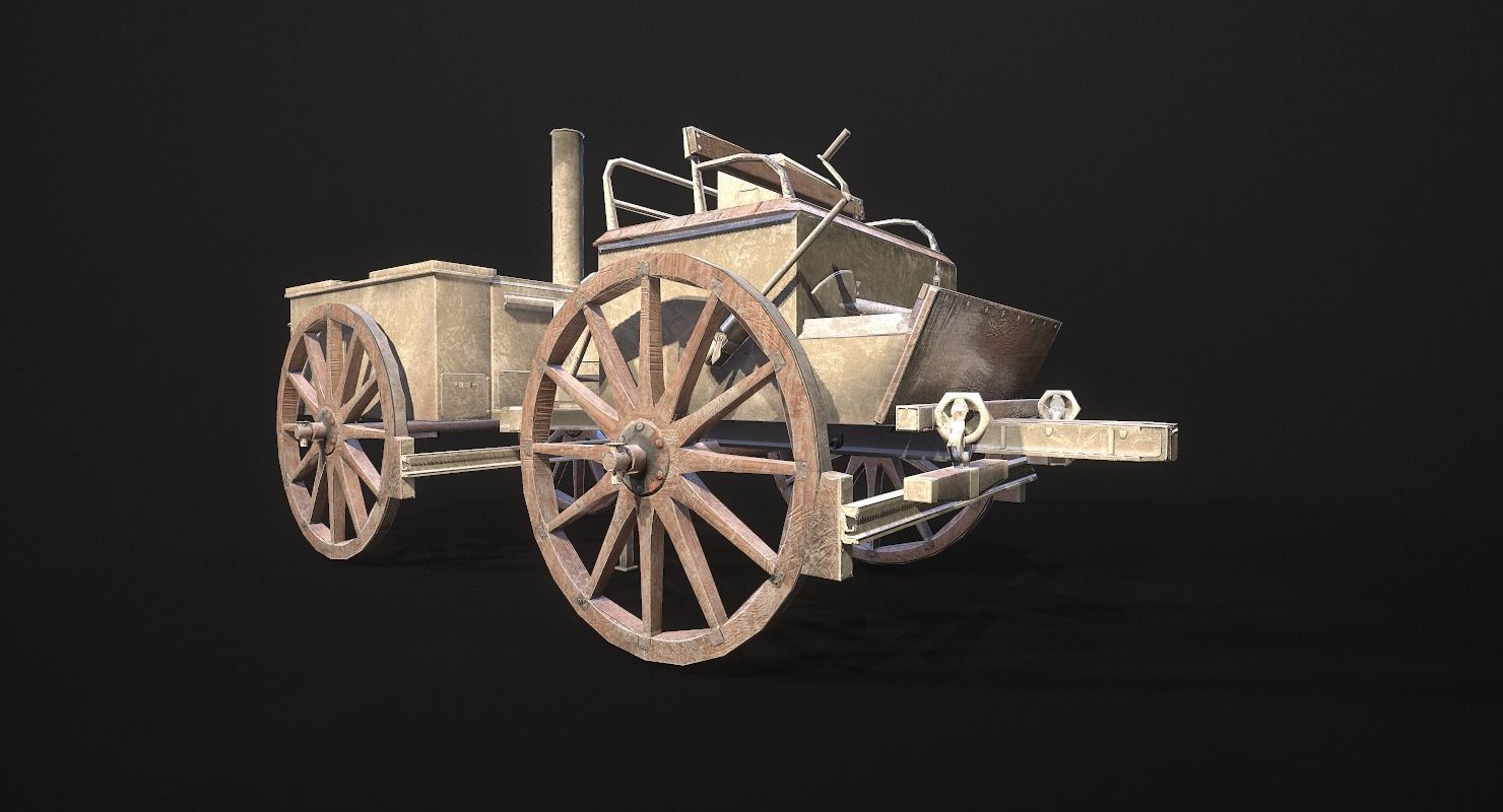 3D model Field Kitchen WWII VR / AR / low-poly | CGTrader