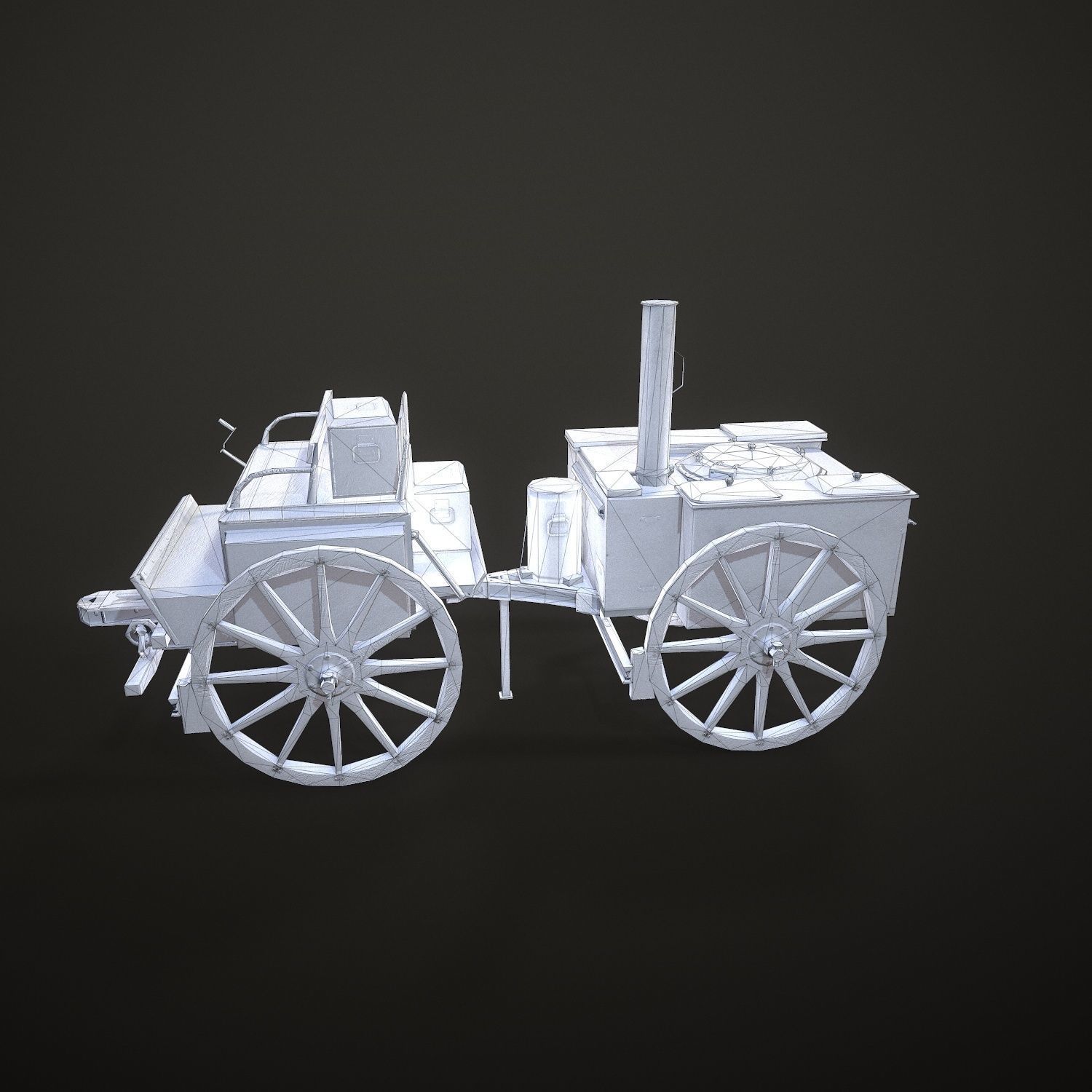 3D model Field Kitchen WWII VR / AR / low-poly | CGTrader