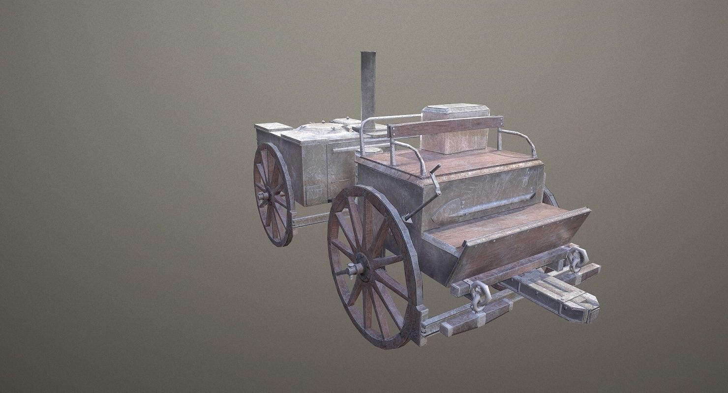 3D model Field Kitchen WWII VR / AR / low-poly | CGTrader
